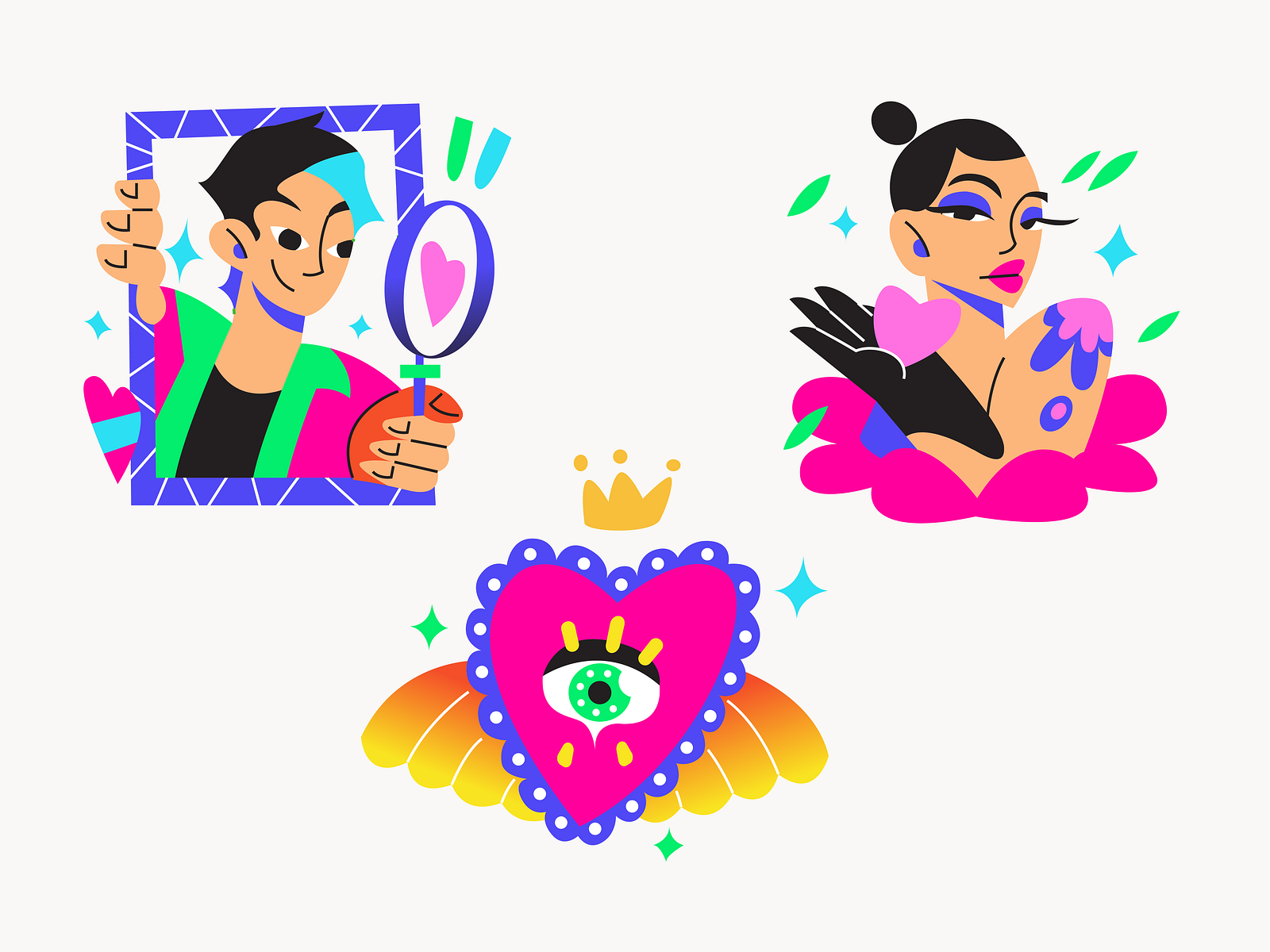 Dating App Illustration By Adrian Baihaqi 🔥 For Pleinhaus Design Bureau On Dribbble