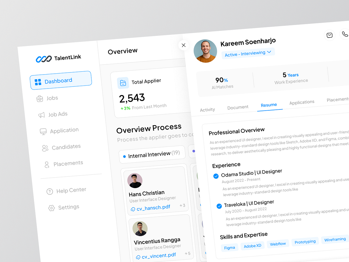 Customer Tracker Dashboard by Odama on Dribbble