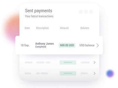 Payment platform UI animation by Anna Davydov on Dribbble