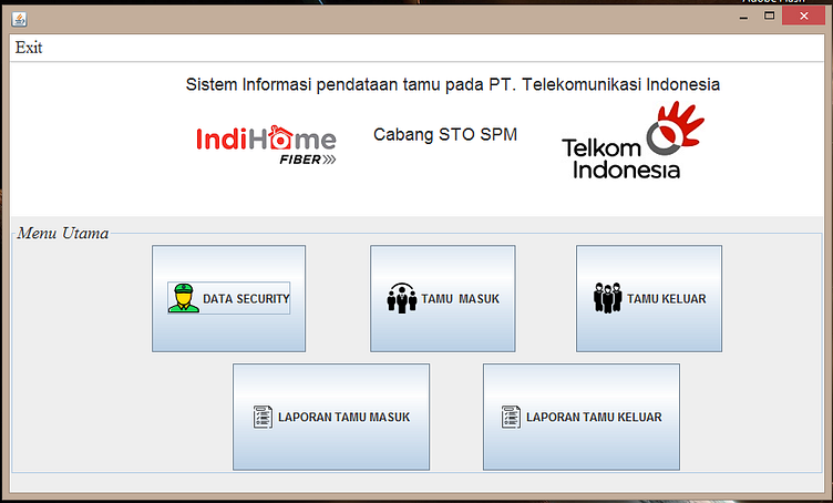 Design UI/UX Pendataan tamu PT. Telkom Cab. STO SPM by Chandra ...