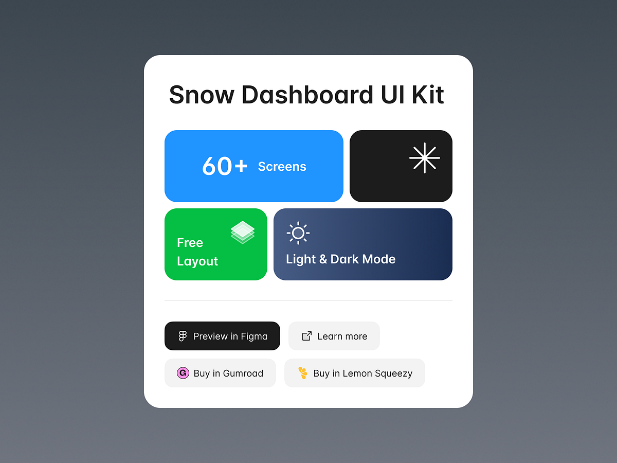 Snow Dashboard UI Kit by ByeWind on Dribbble