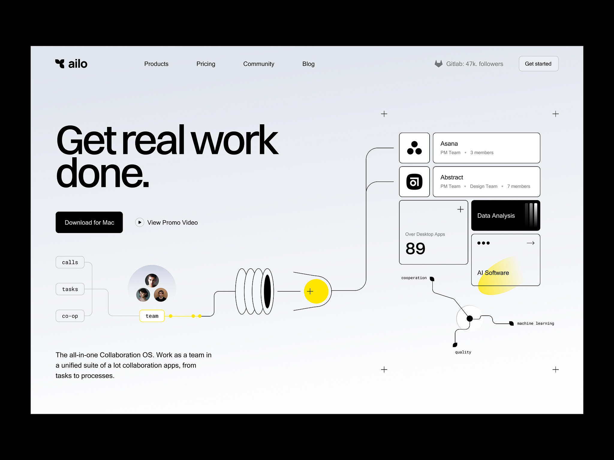 ailo | website, hero, landing page design by Artem Kovalenko for Glow ...