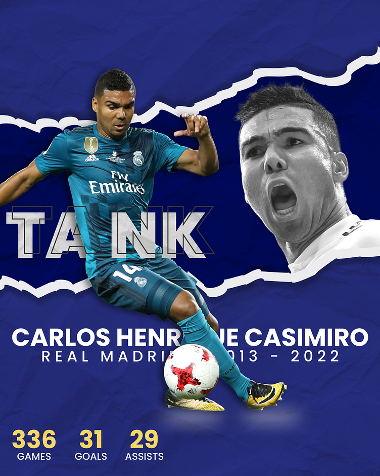 Carlos Henrique Casimiro (Player Poster) by Azriel Bintang on Dribbble