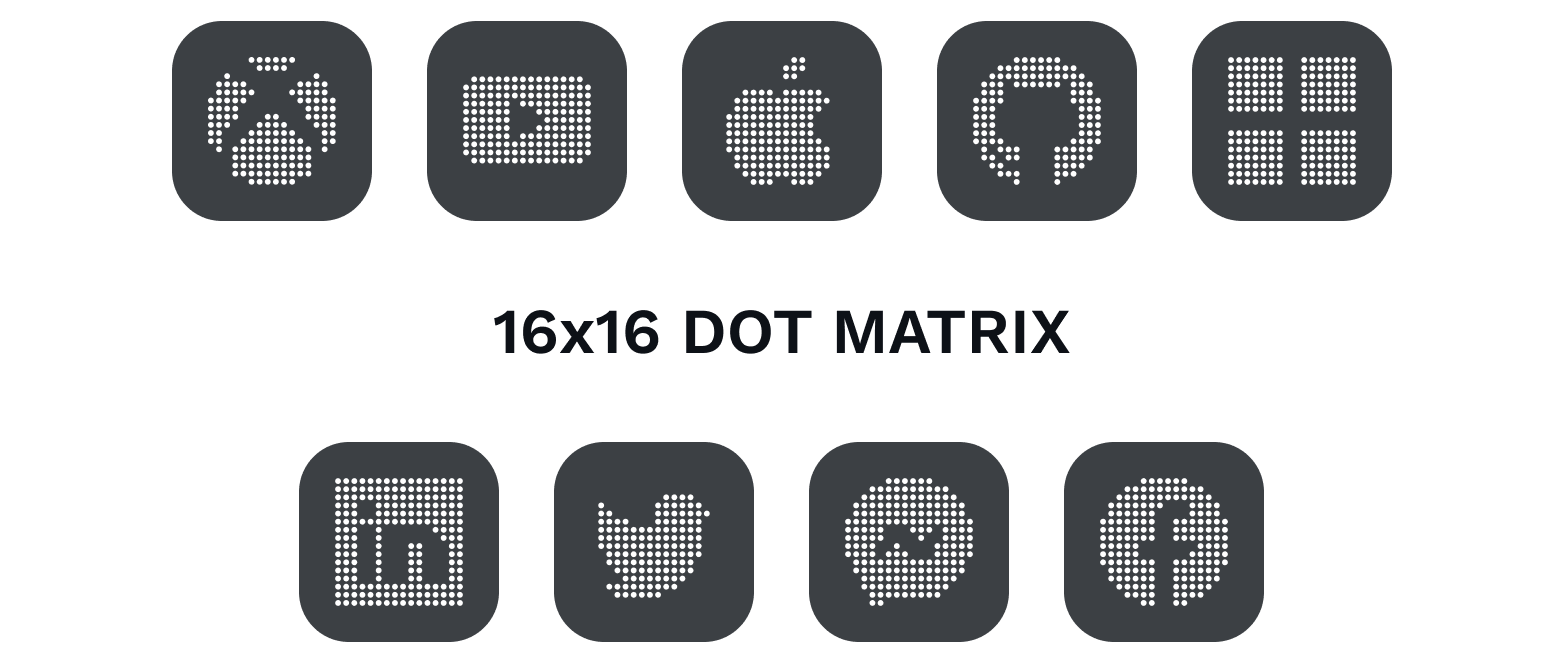 Doticons - A collection of minimal dot icons by Eduard-Constantin ...