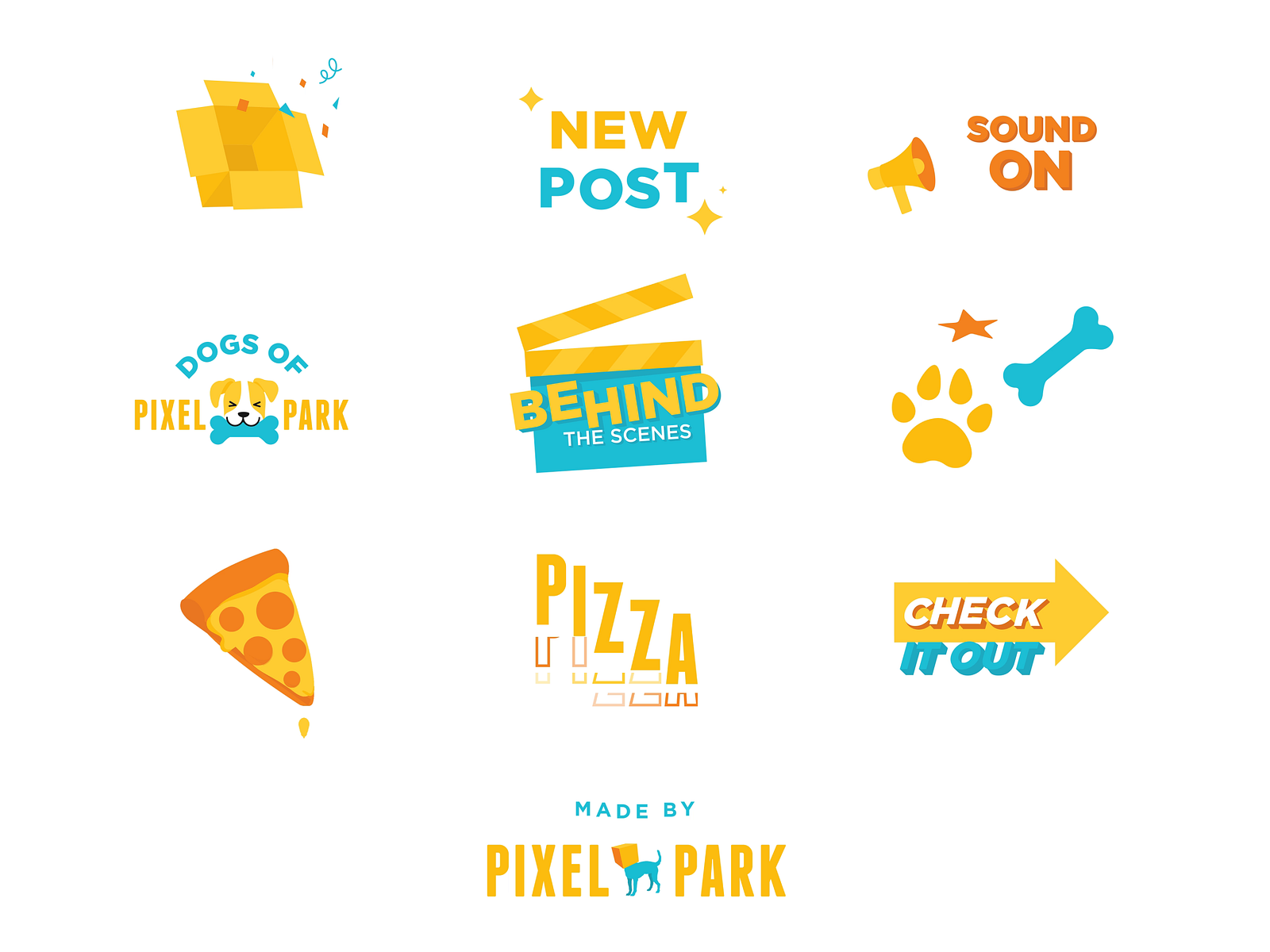 Pixel Park - Sticker Pack by Pixel Park on Dribbble