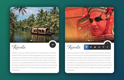 Social Share Buttons - UI Design by Subhajit Ghosh on Dribbble