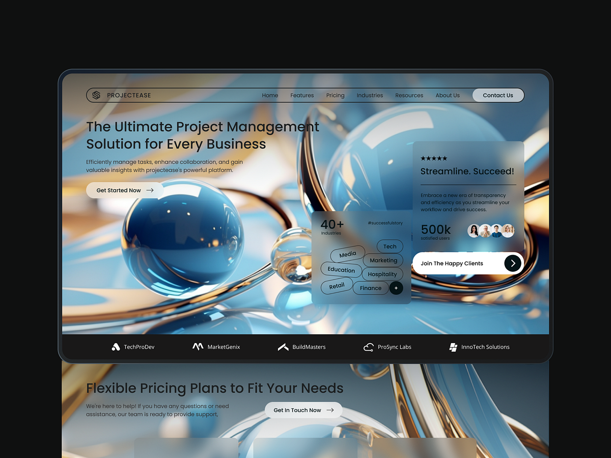 Project Management Website designs, themes, templates and downloadable ...