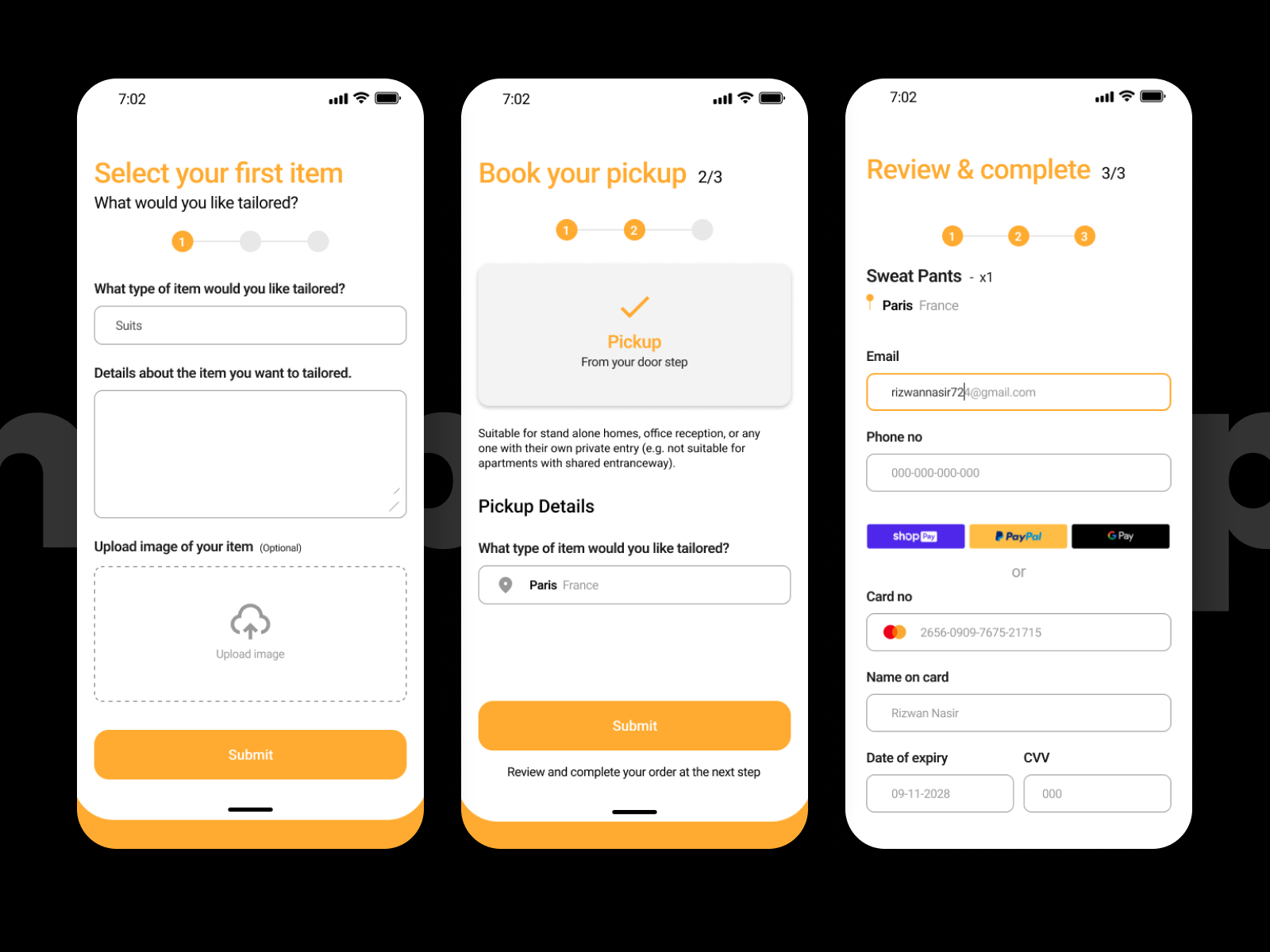 Get Your Product Tailored App Ui By Rizwan Nasir On Dribbble