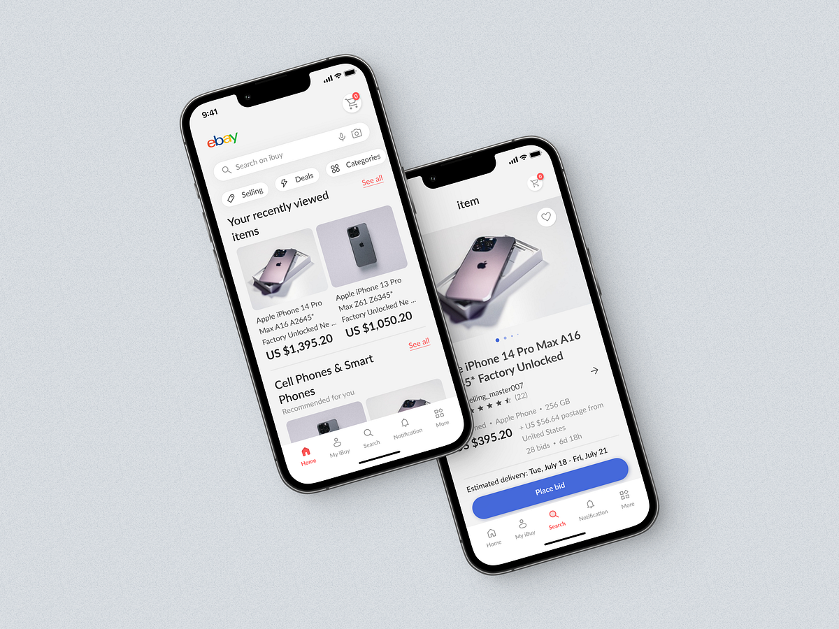 Ebay App Redesign Concept by MD Nasimul Huda on Dribbble