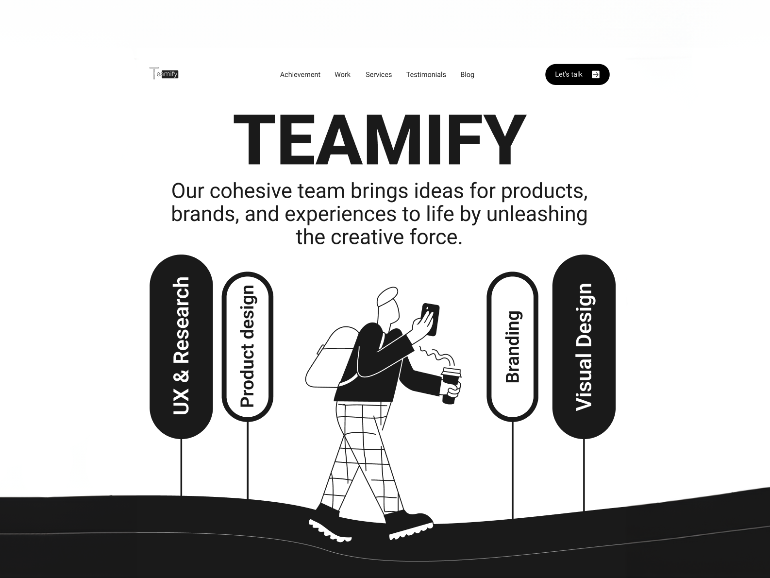 Teamify Agency landing page by Abdullah Fuad on Dribbble