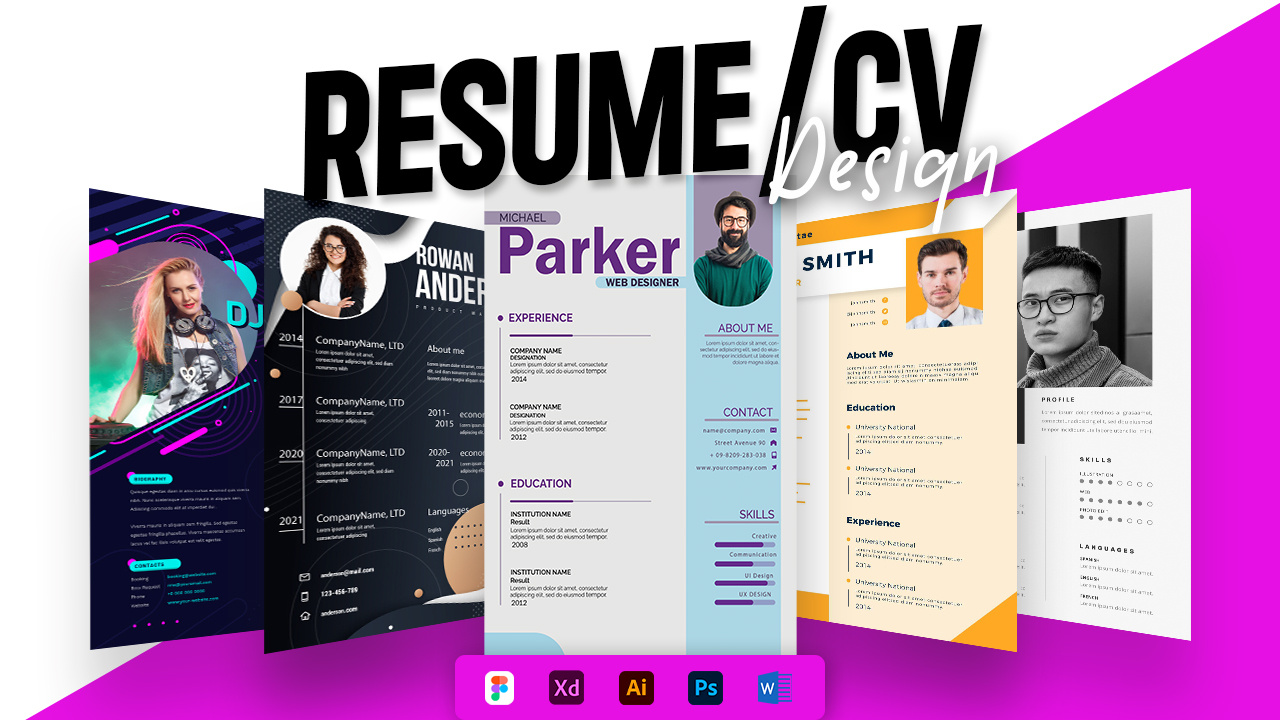 Resume/CV Design. by Moshiur Rahman Adip on Dribbble