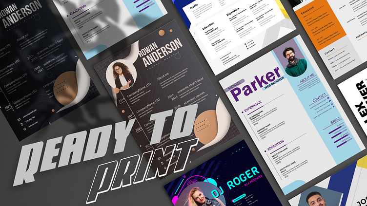 Resume/cv Design Thumbnail by Moshiur Rahman Adip on Dribbble