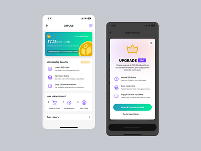 Upgrade Membership UI by Hammad Hassan on Dribbble