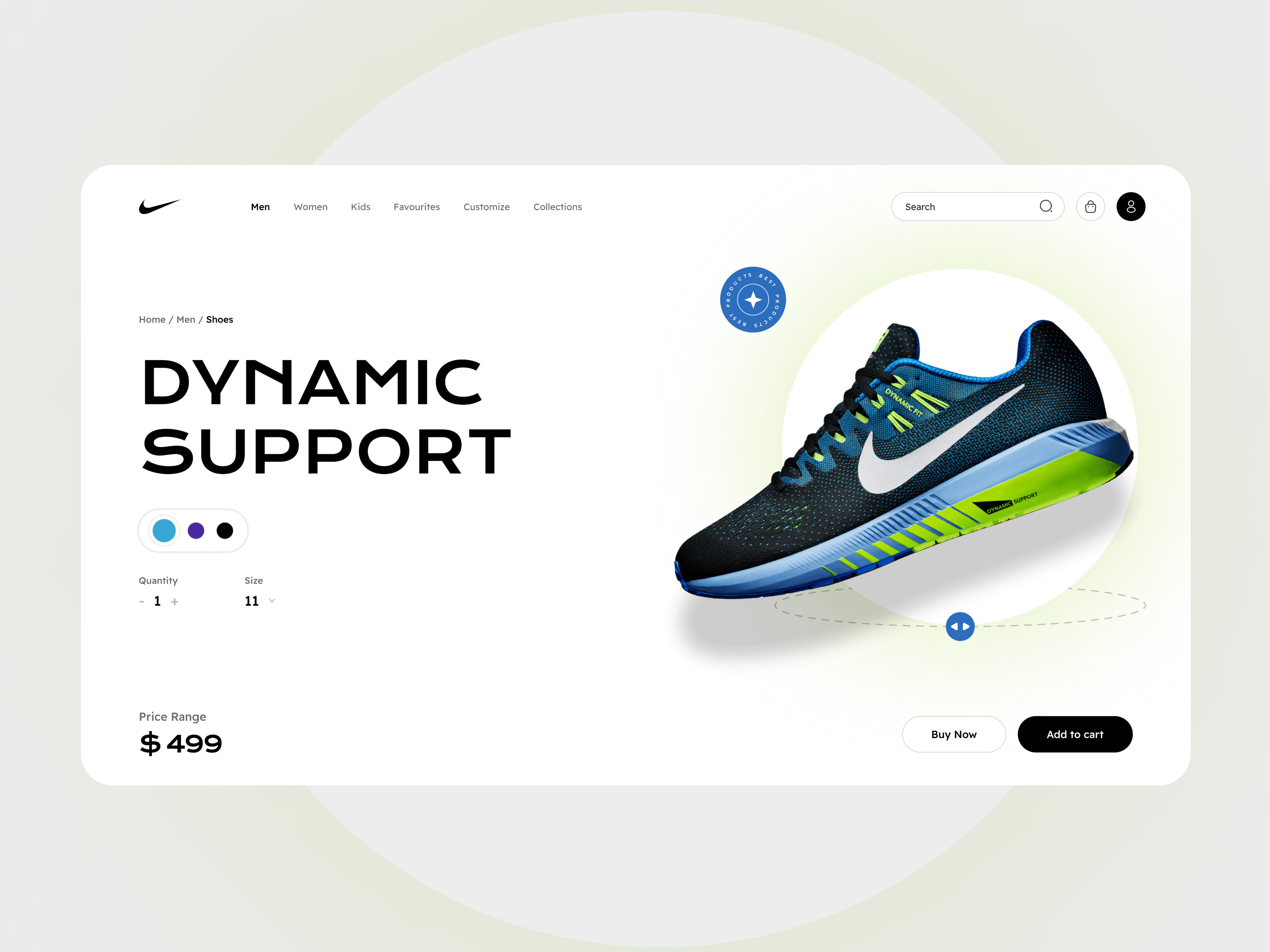 Nike Sneakers - Website by Studio Lama on Dribbble
