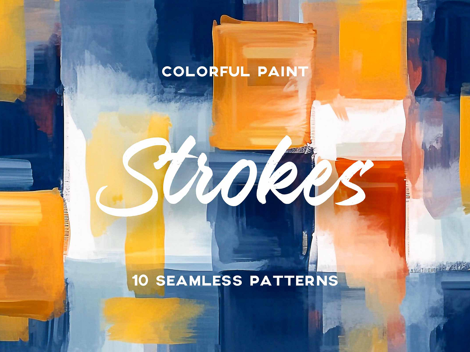 Colorful Paint Strokes Seamless Patterns by themefire on Dribbble