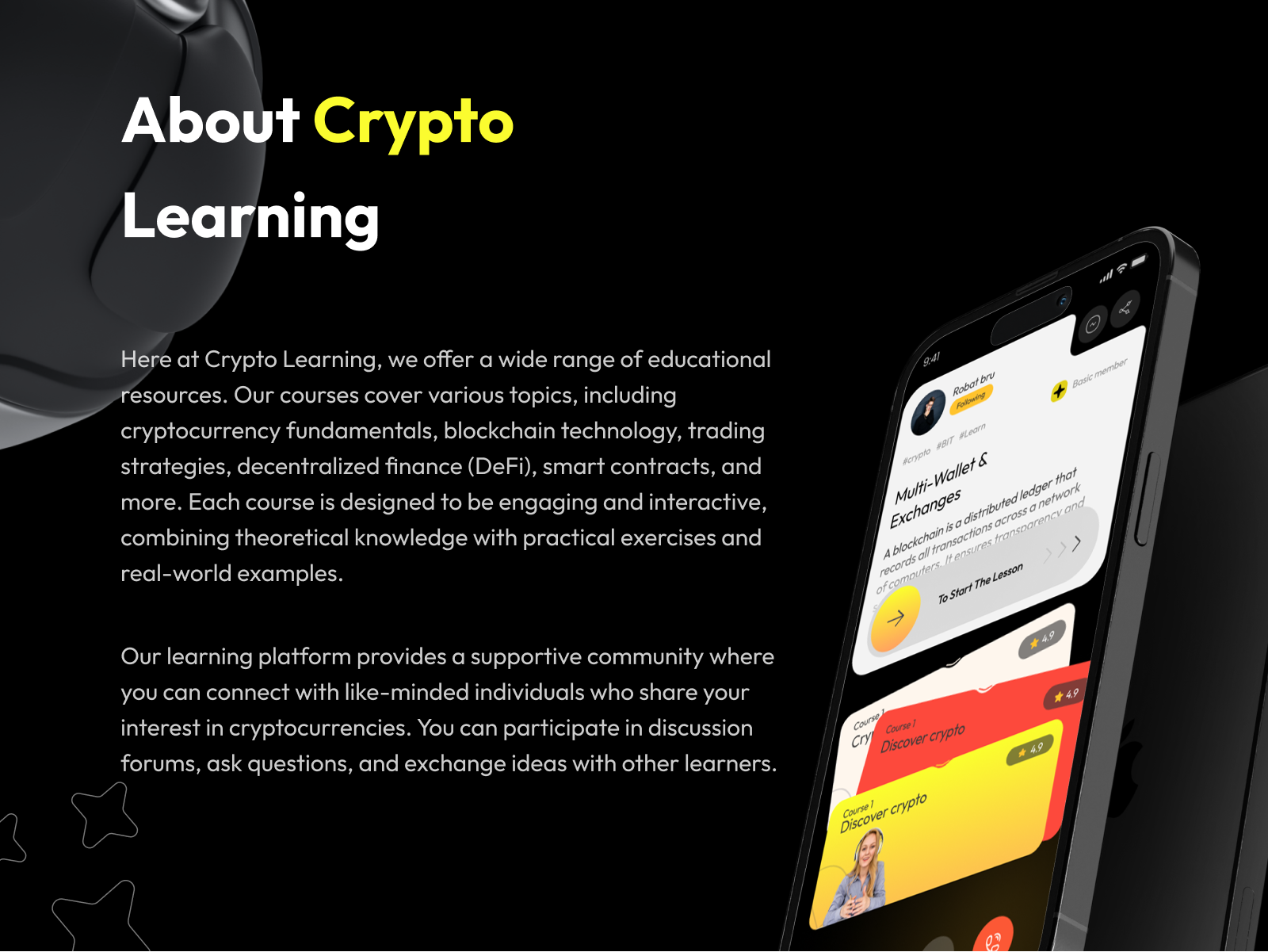 Crypto Learning Mobile App UI Design by Habibur Rahman | UI/UX & Brand ...