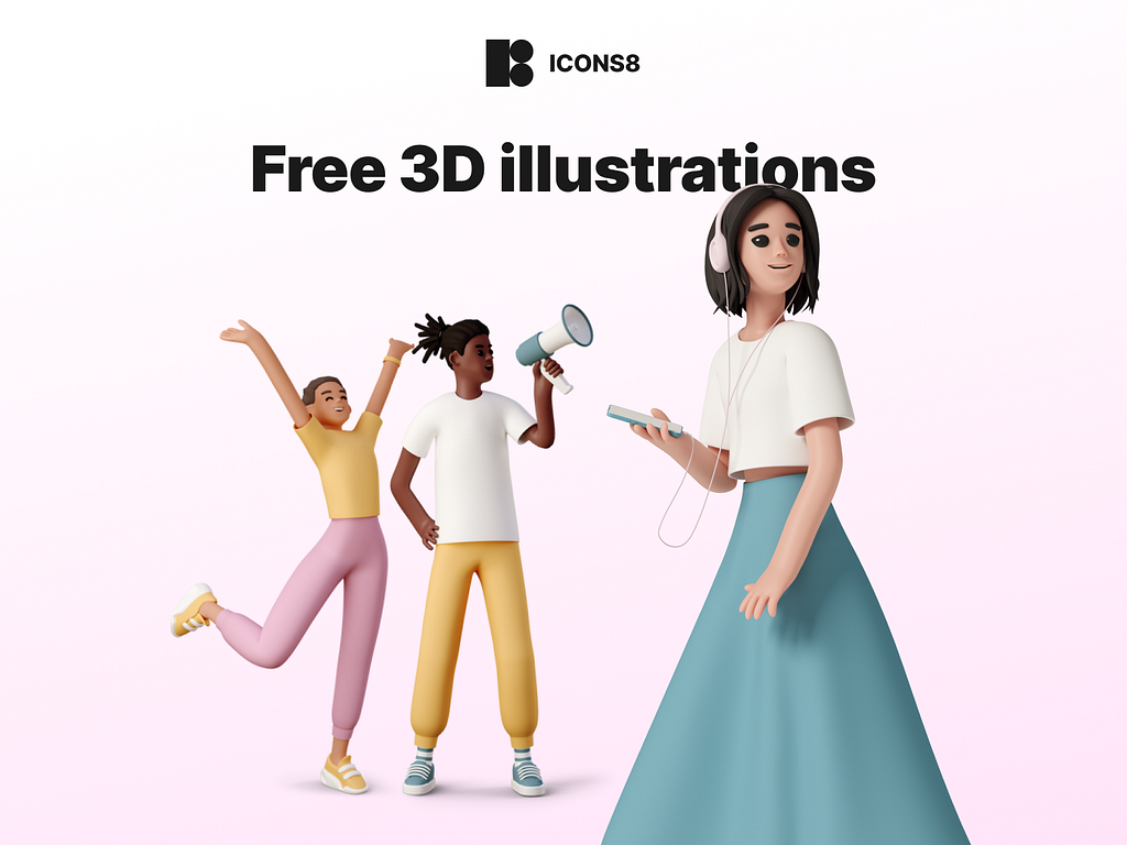 Free 3D illustrations by Icons8 on Dribbble