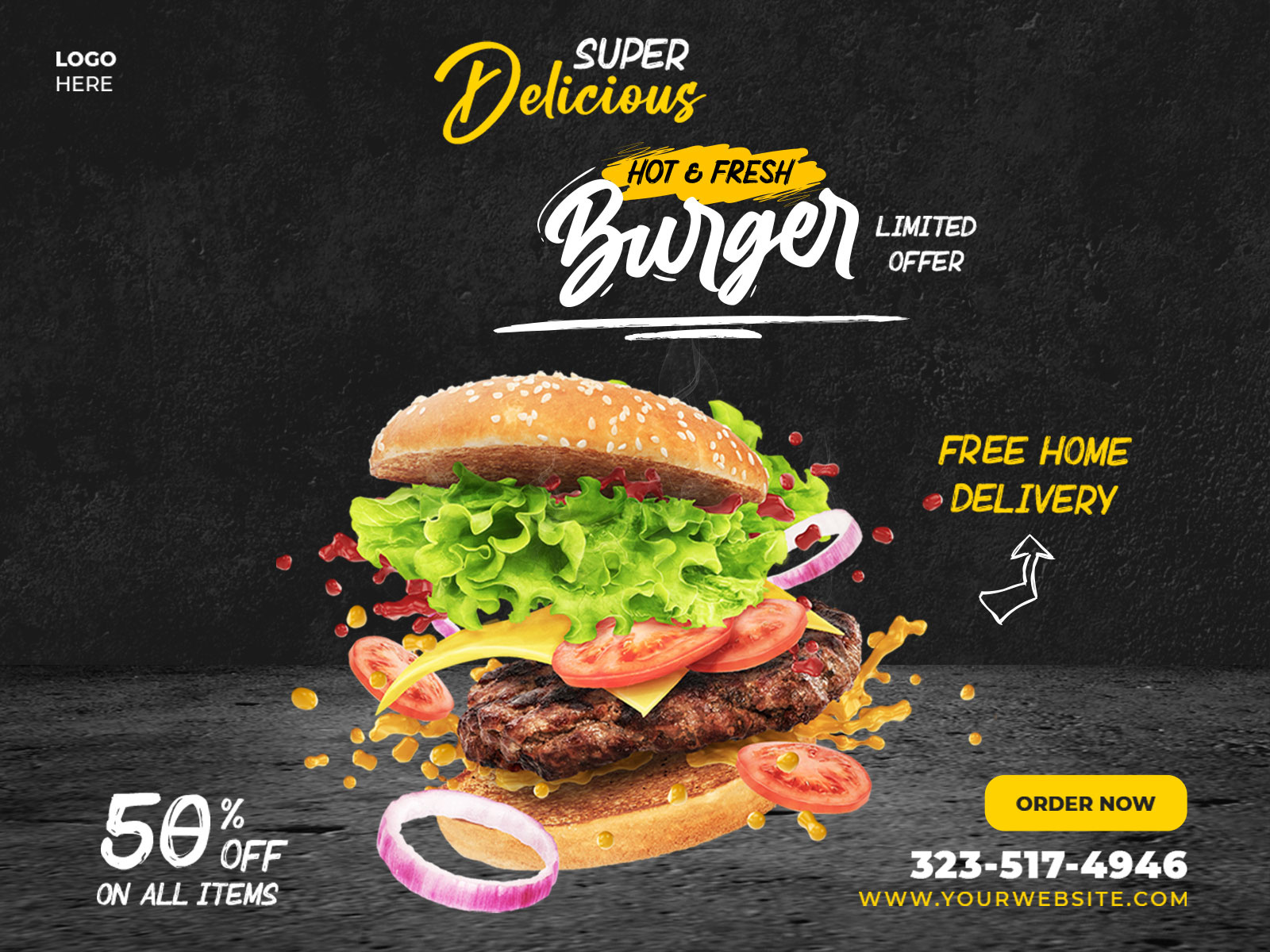BURGER OFFER by Sagor Biswas on Dribbble