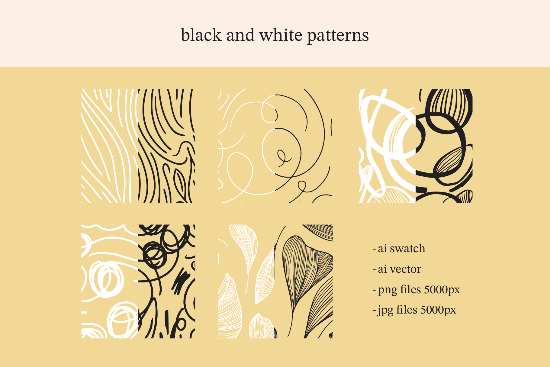 FREE 5 Abstract Lineal Patterns by Dani Samudio on Dribbble