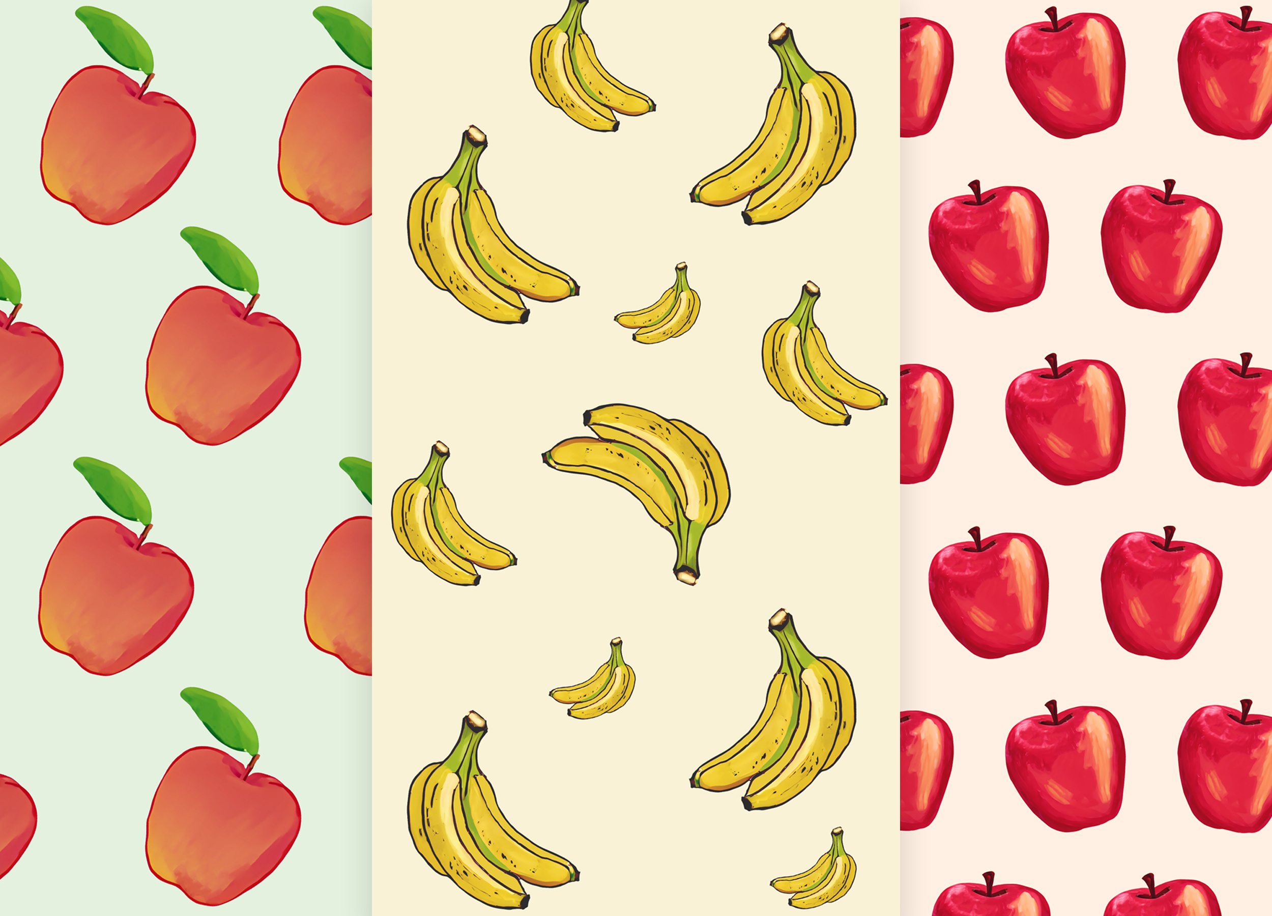 Fruit Patterns by Med amine sefi on Dribbble