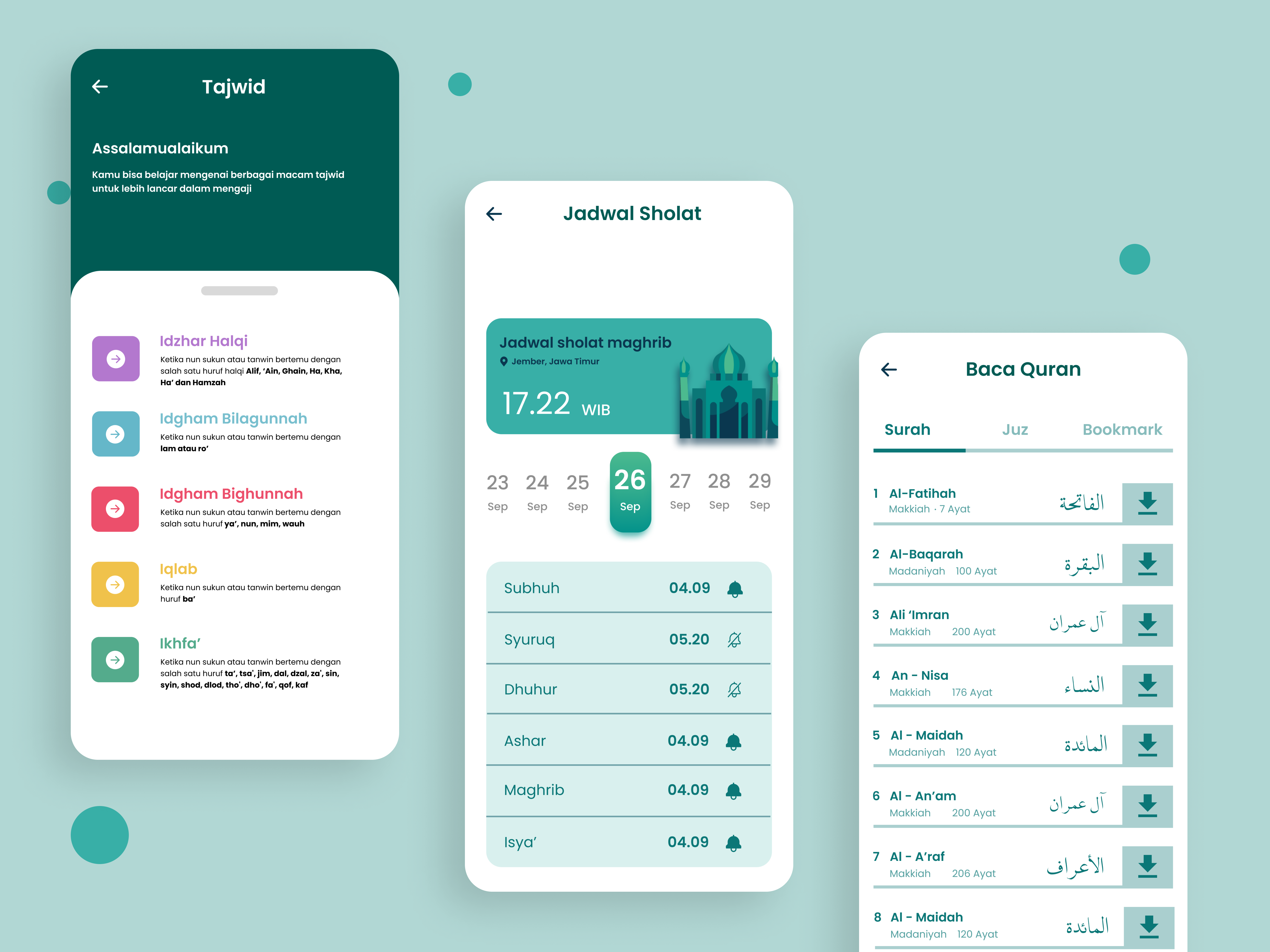 Ahfaz Quran by Ilham Zamzami on Dribbble