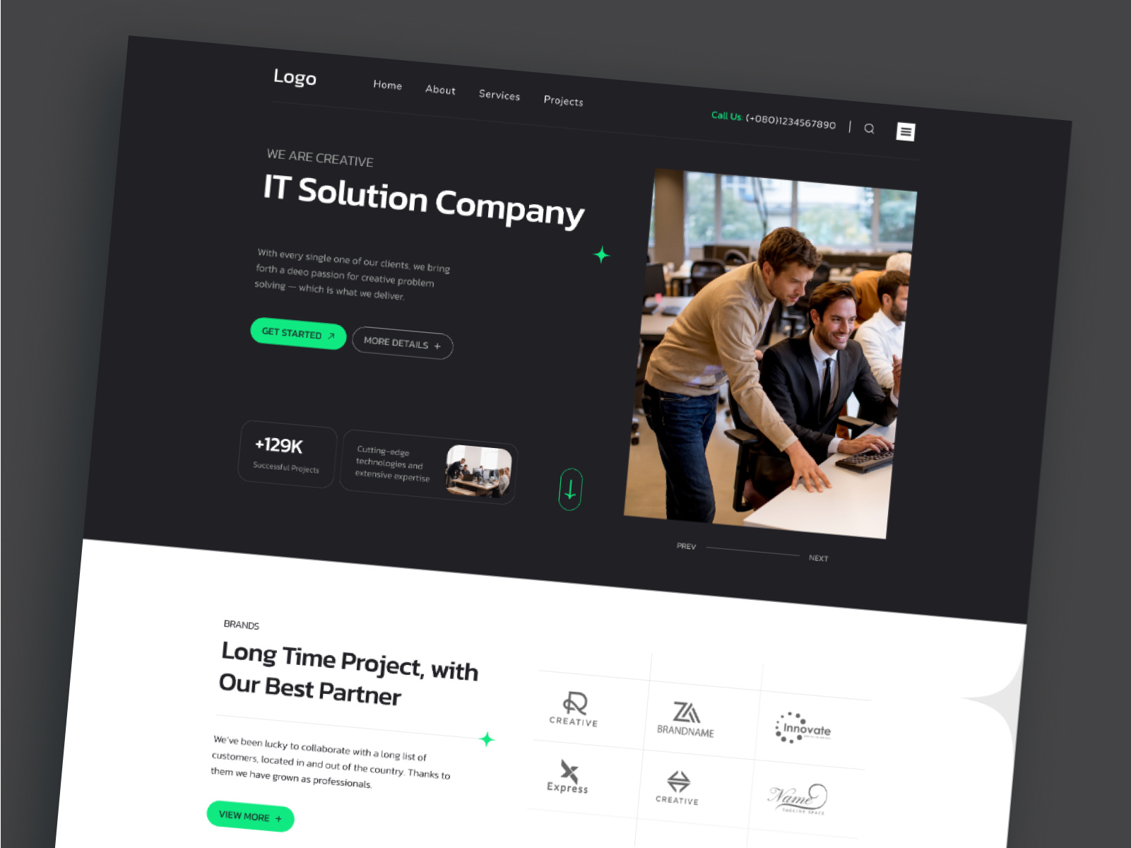 IT Solution & Consultancy Website Design by Sharmin Akter Diti on Dribbble