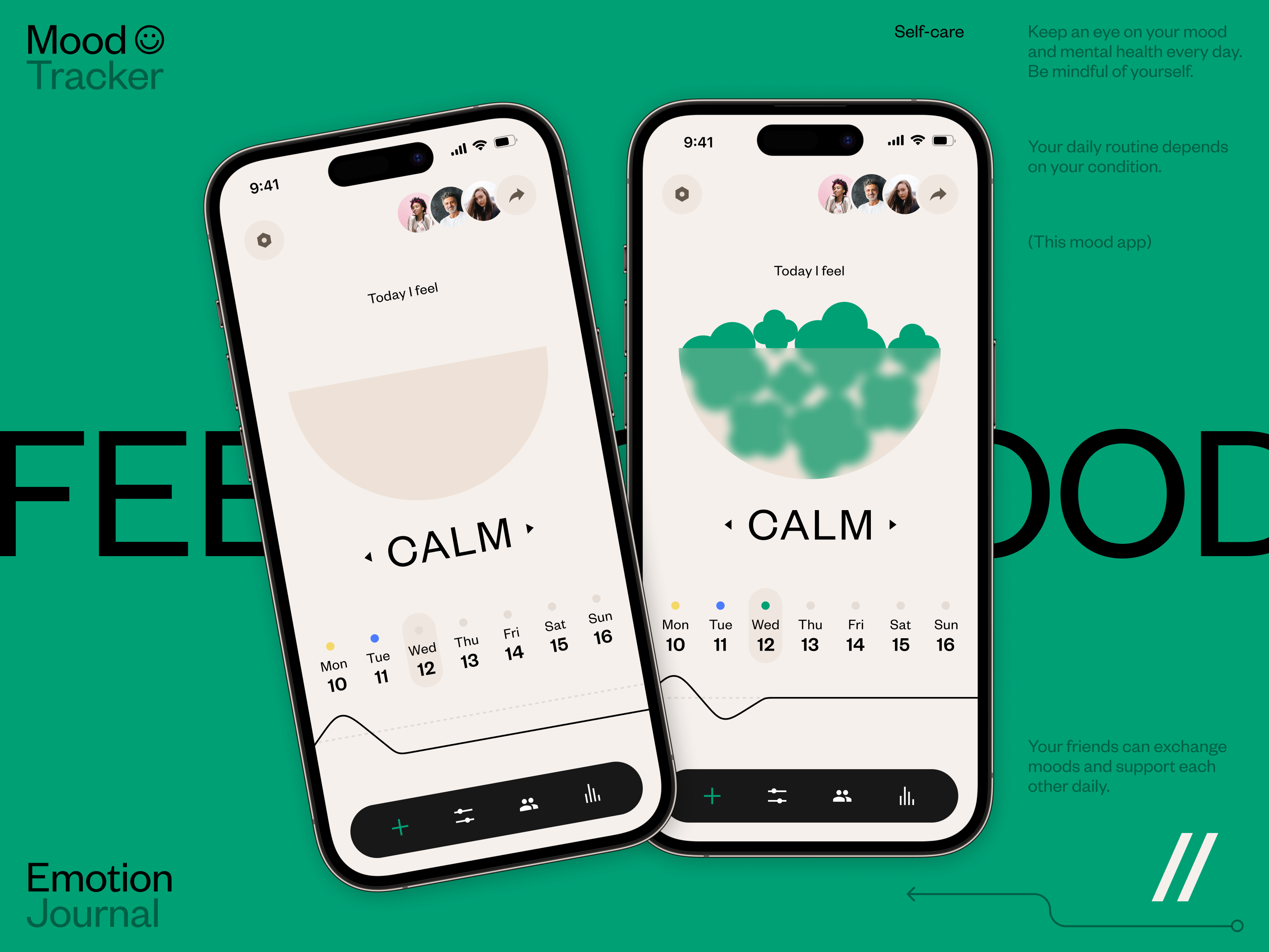 Mood Tracker Mobile iOS App by Purrweb UI/UX Agency on Dribbble