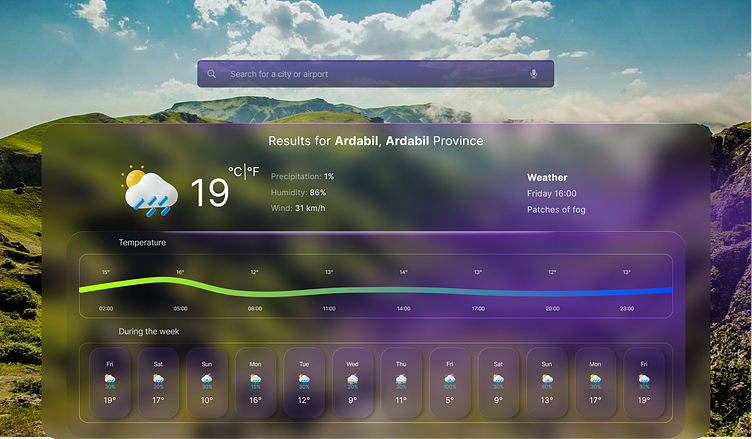 weather by Pari on Dribbble