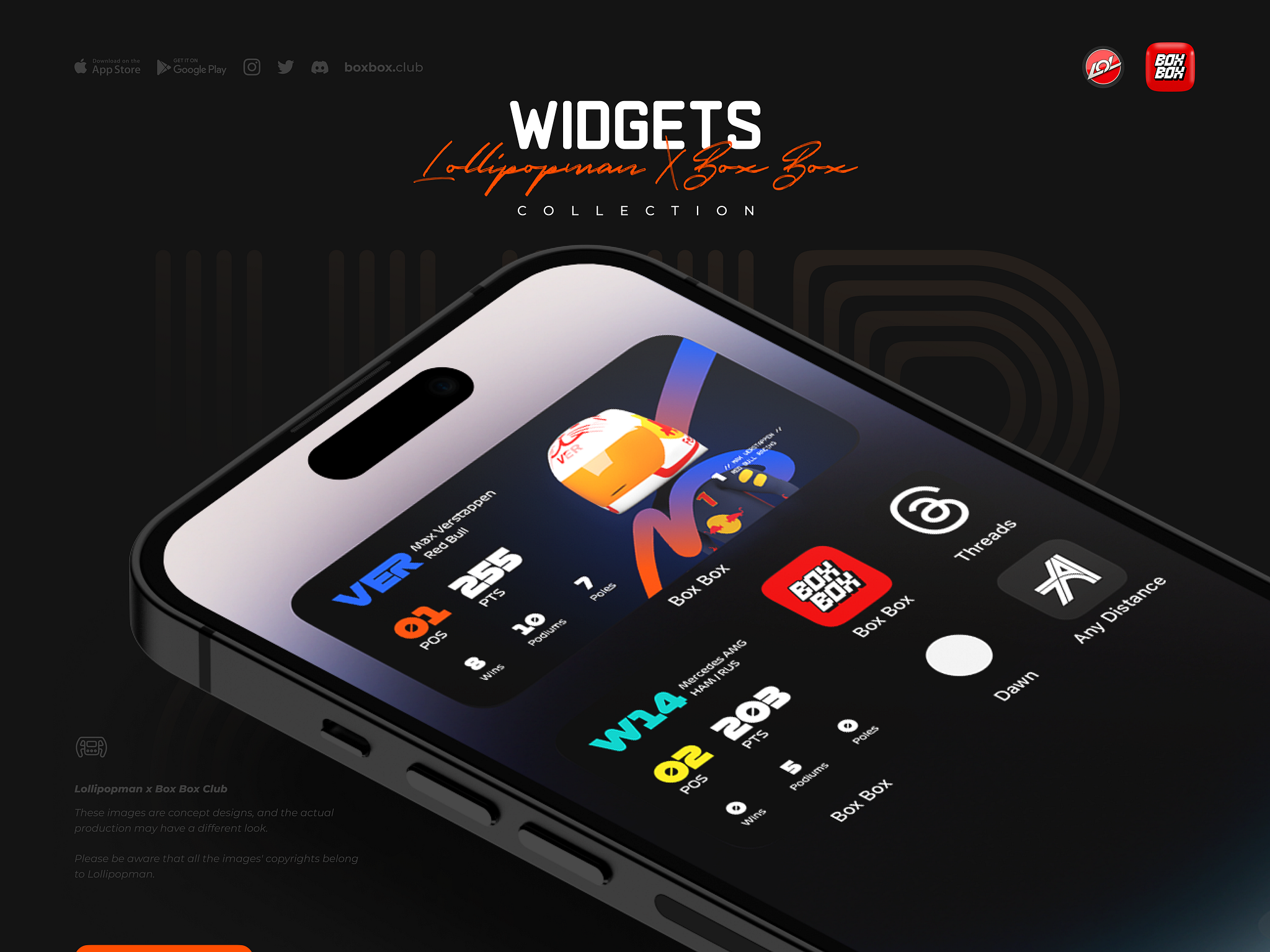 Box Box Formula 1 Widgets by Ranjith Alingal on Dribbble