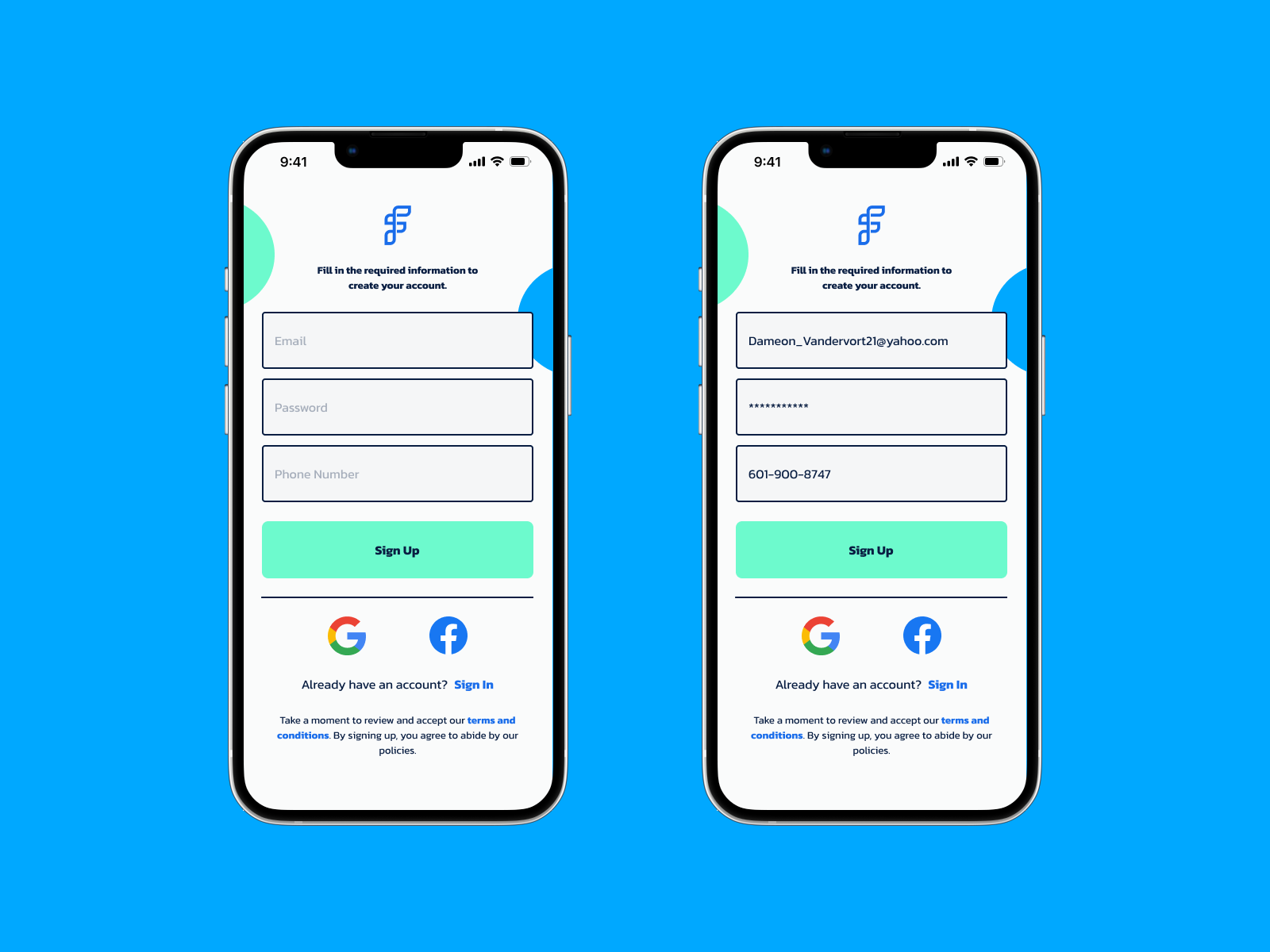 Sign Up Page | Mobile App UI Design by Reihan D. Challada on Dribbble