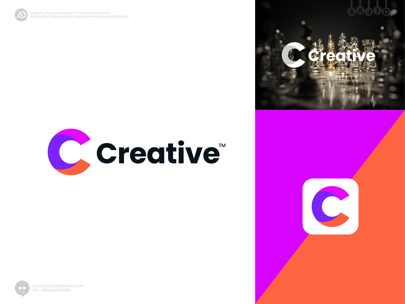 Creative C Logo, C Modern Logo, C Letter Logo by Ajmal Design Sajid ...