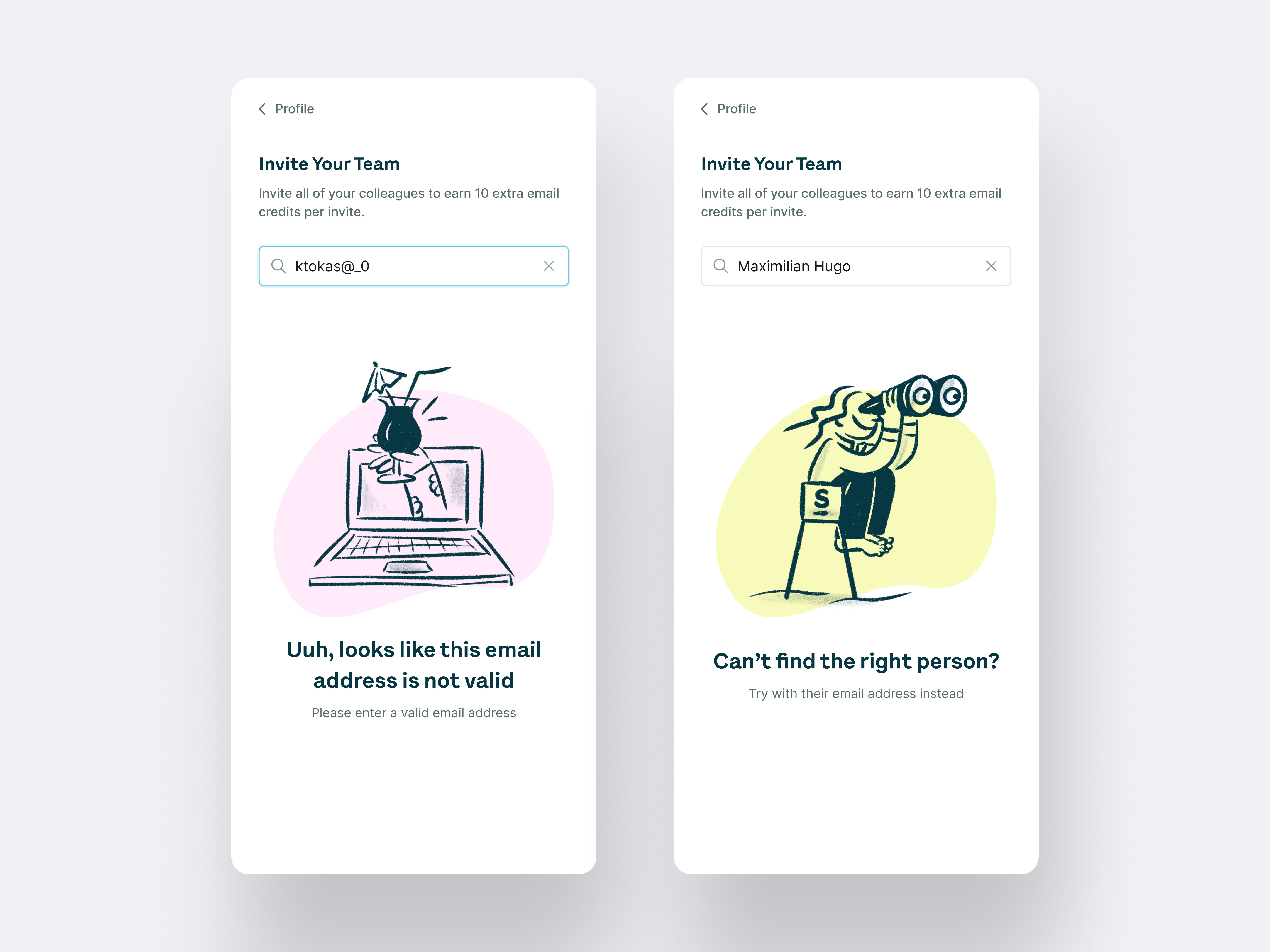 Invite Team Member — Surfe UI by Kelly Tokatlidis for Surfe on Dribbble