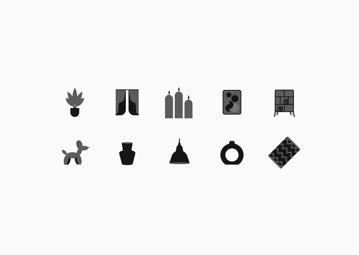 Cozy home icon set by Iryna Horai on Dribbble