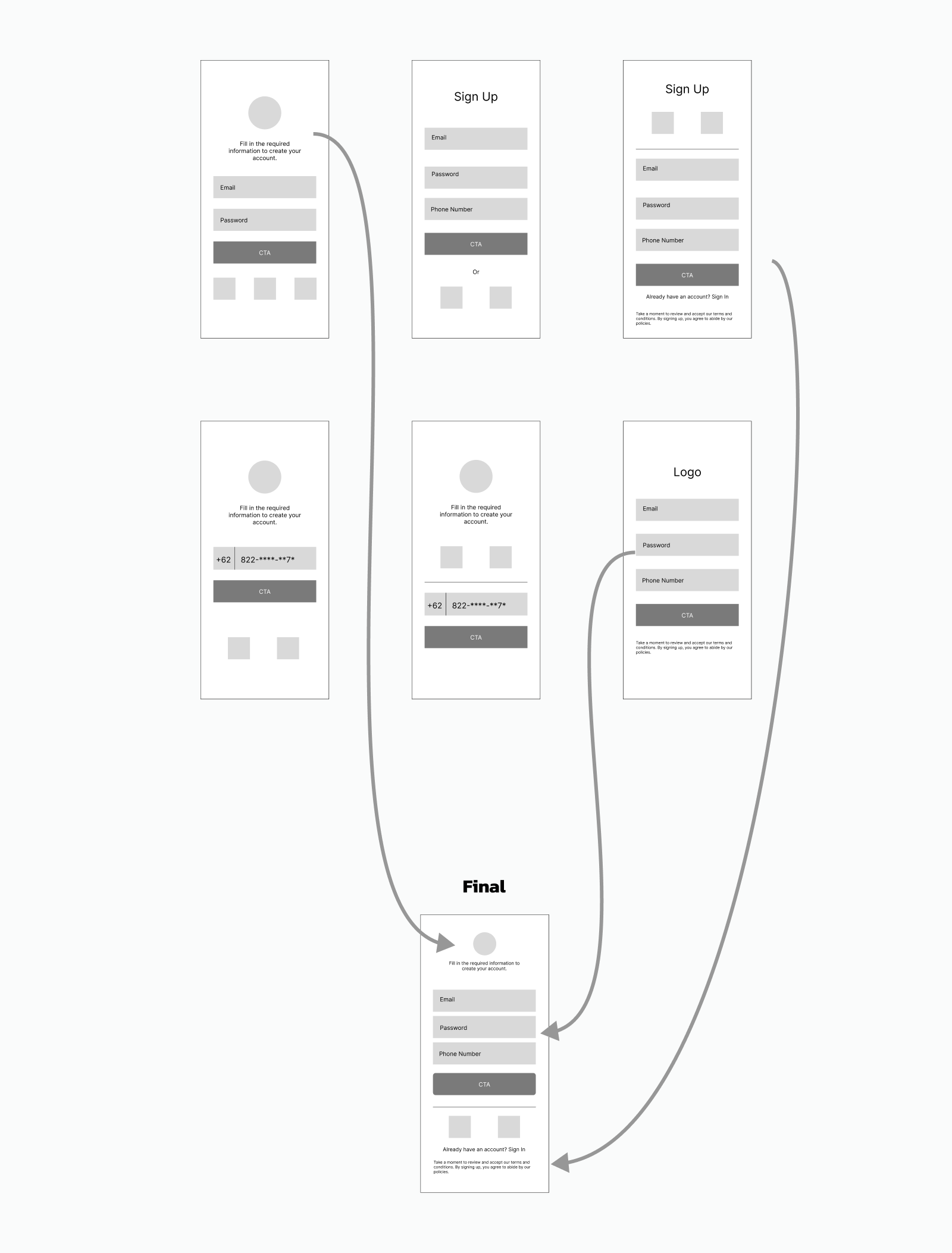 Sign Up Page | Mobile App UI Design by Reihan D. Challada on Dribbble