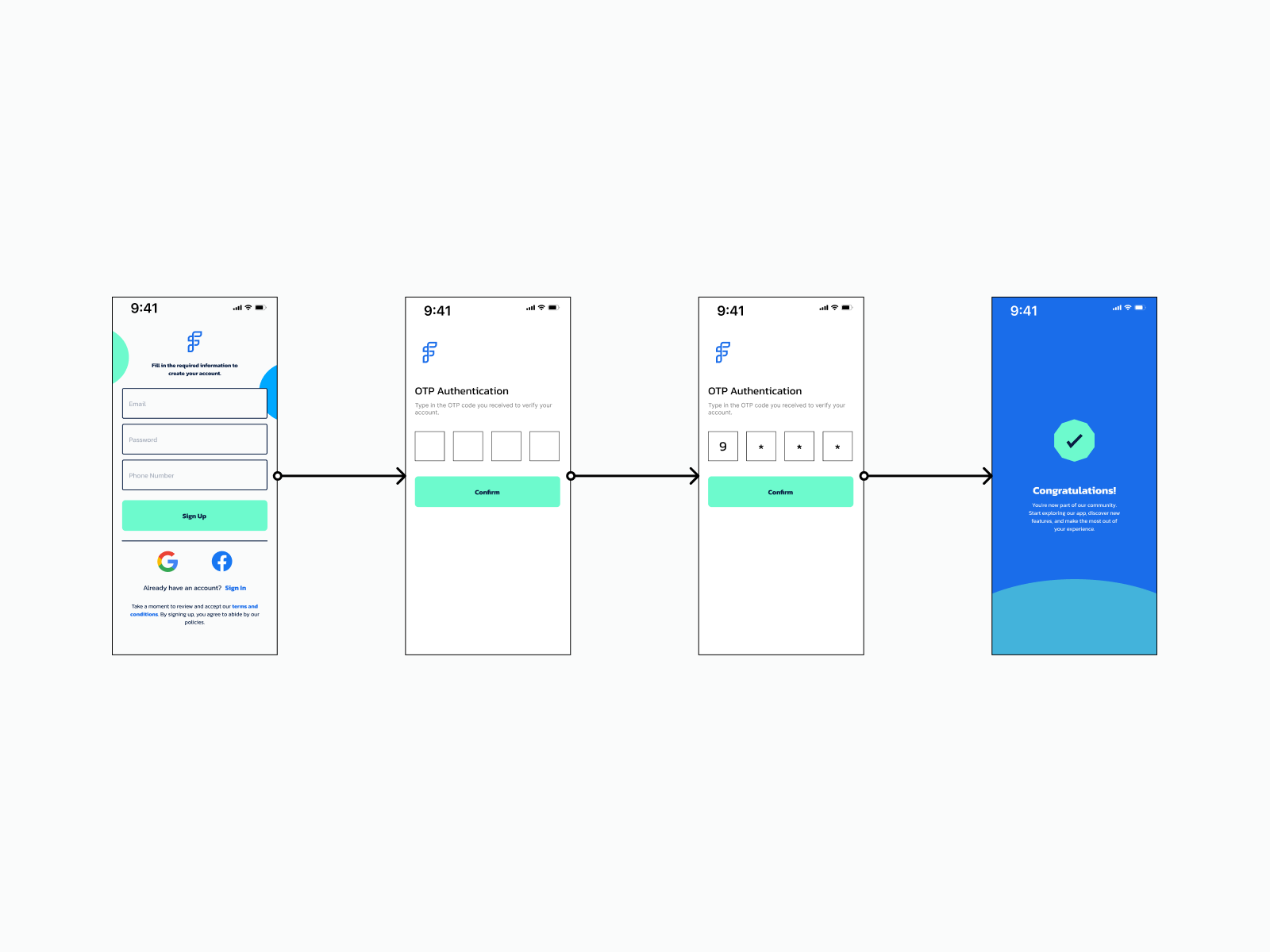 Sign Up Page | Mobile App UI Design by Reihan D. Challada on Dribbble