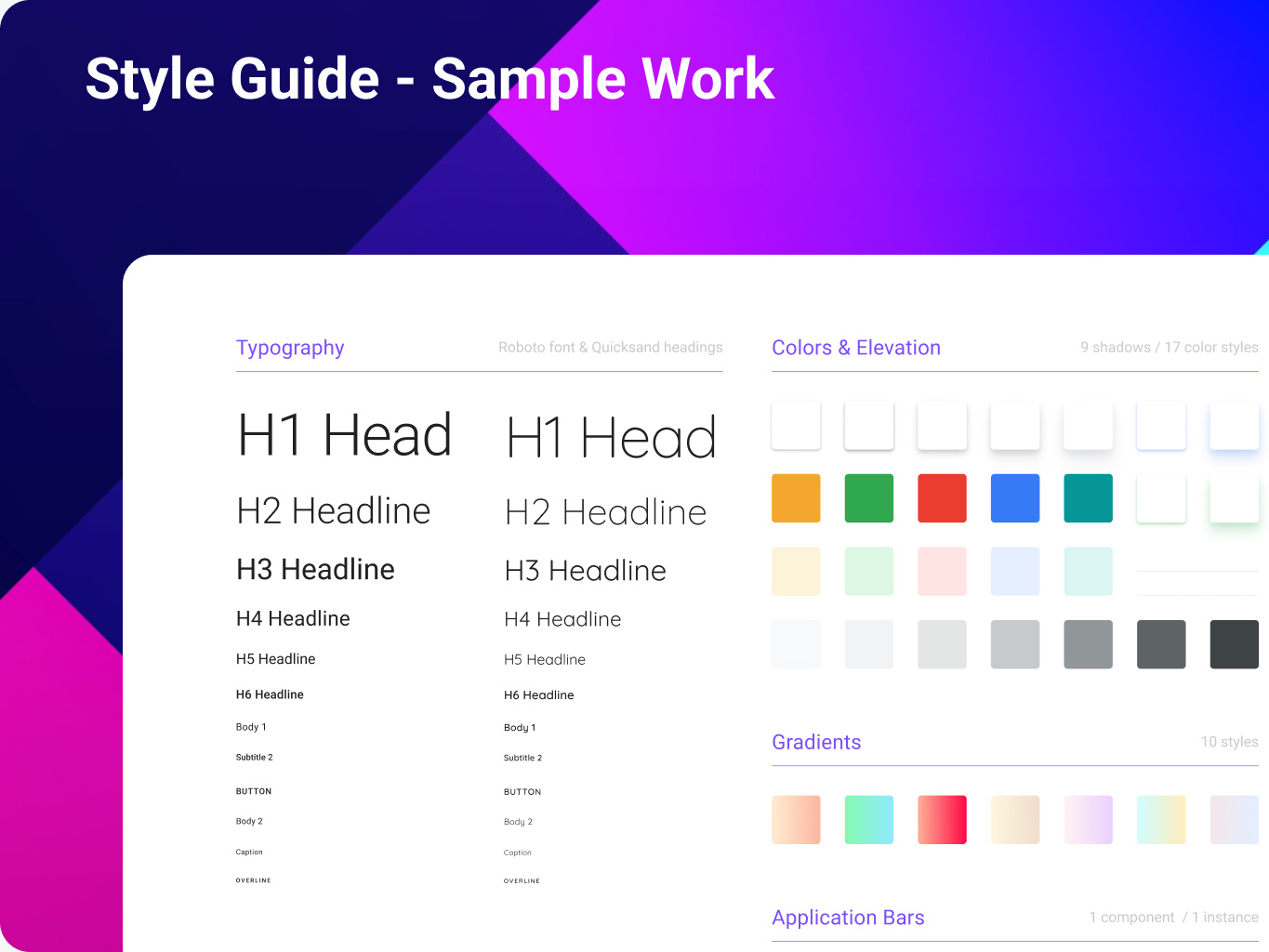 Style Guide Collection - Samples by Lakpriya Dissanayake on Dribbble
