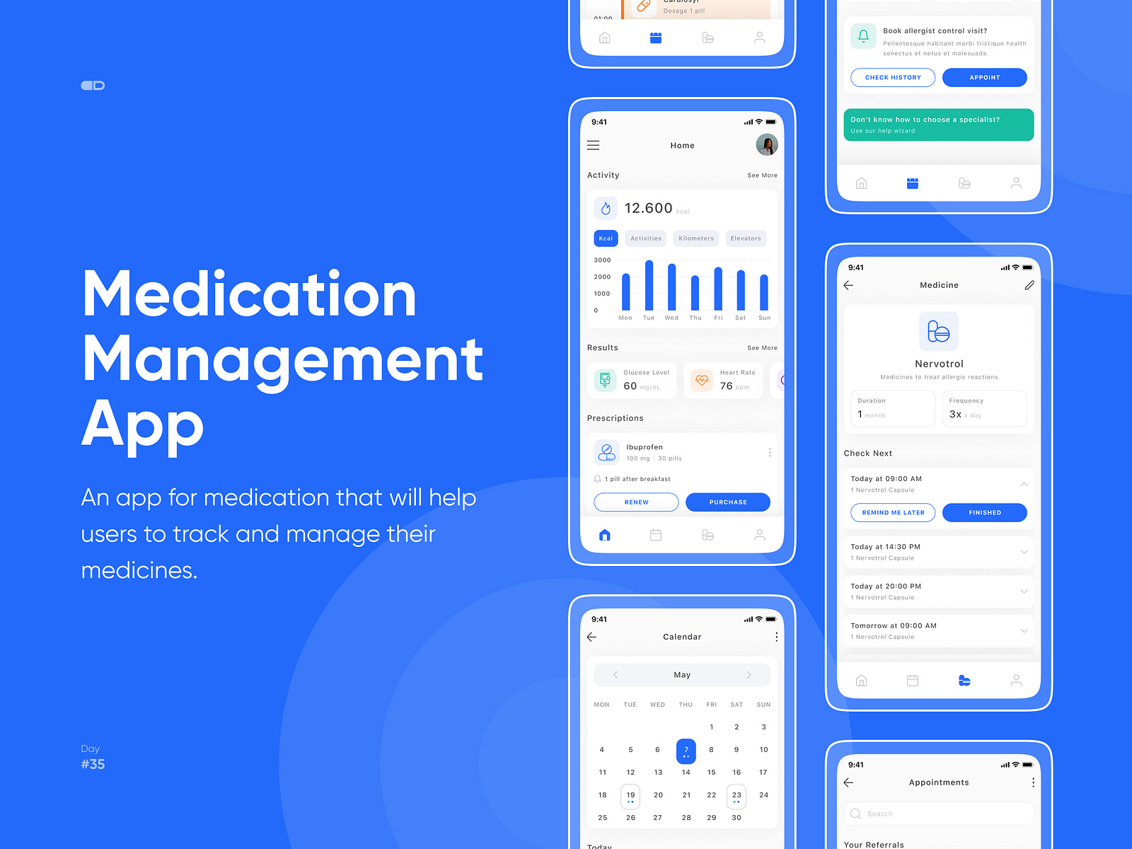 Medication Management App by Manav Tejura on Dribbble