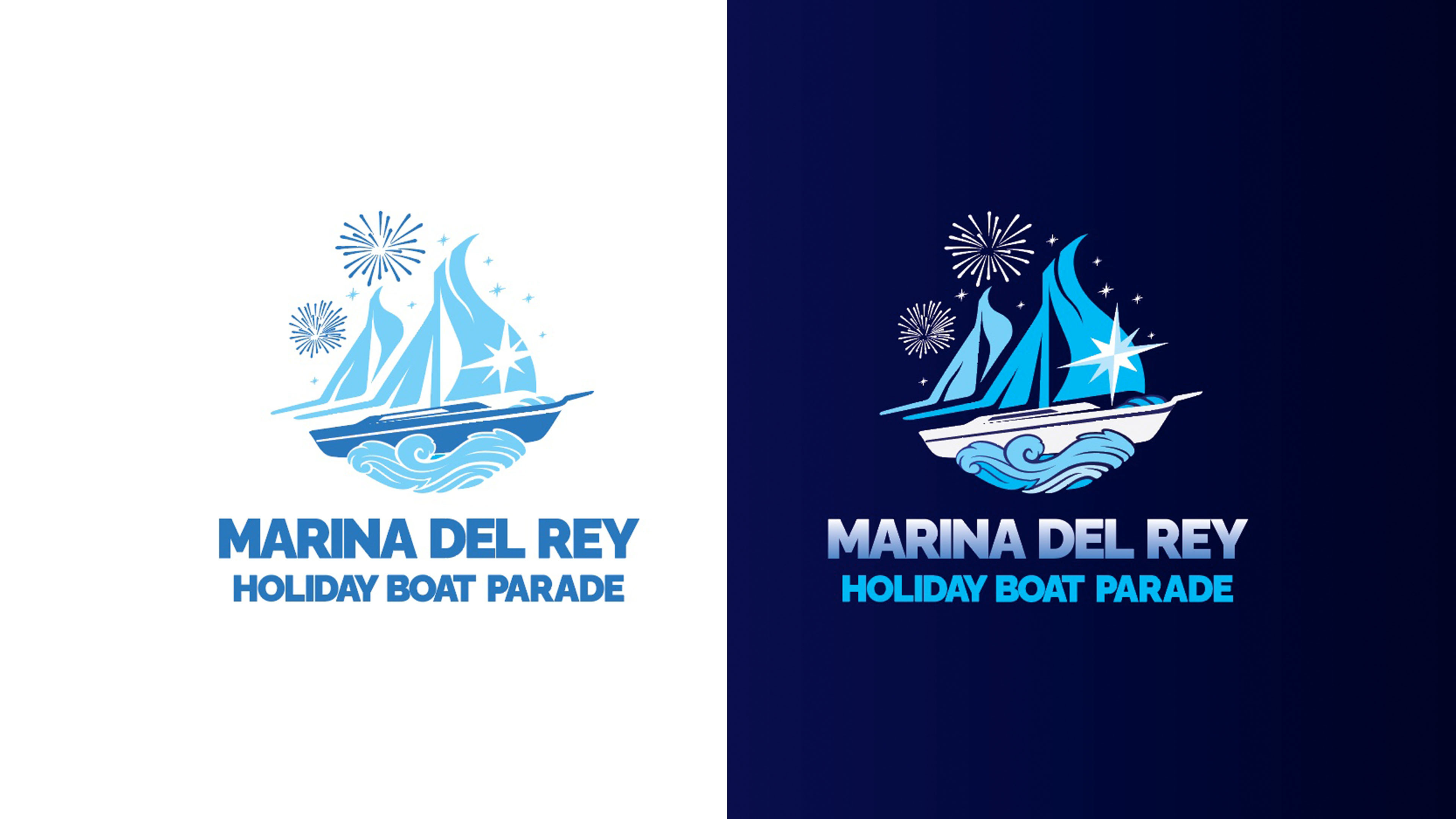 Marina del Rey Holiday Boat Parade | Branding & Identity by Avozar ...