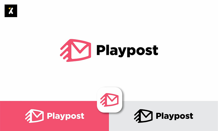 Playpost Logo Concept by @krhlogo on Dribbble