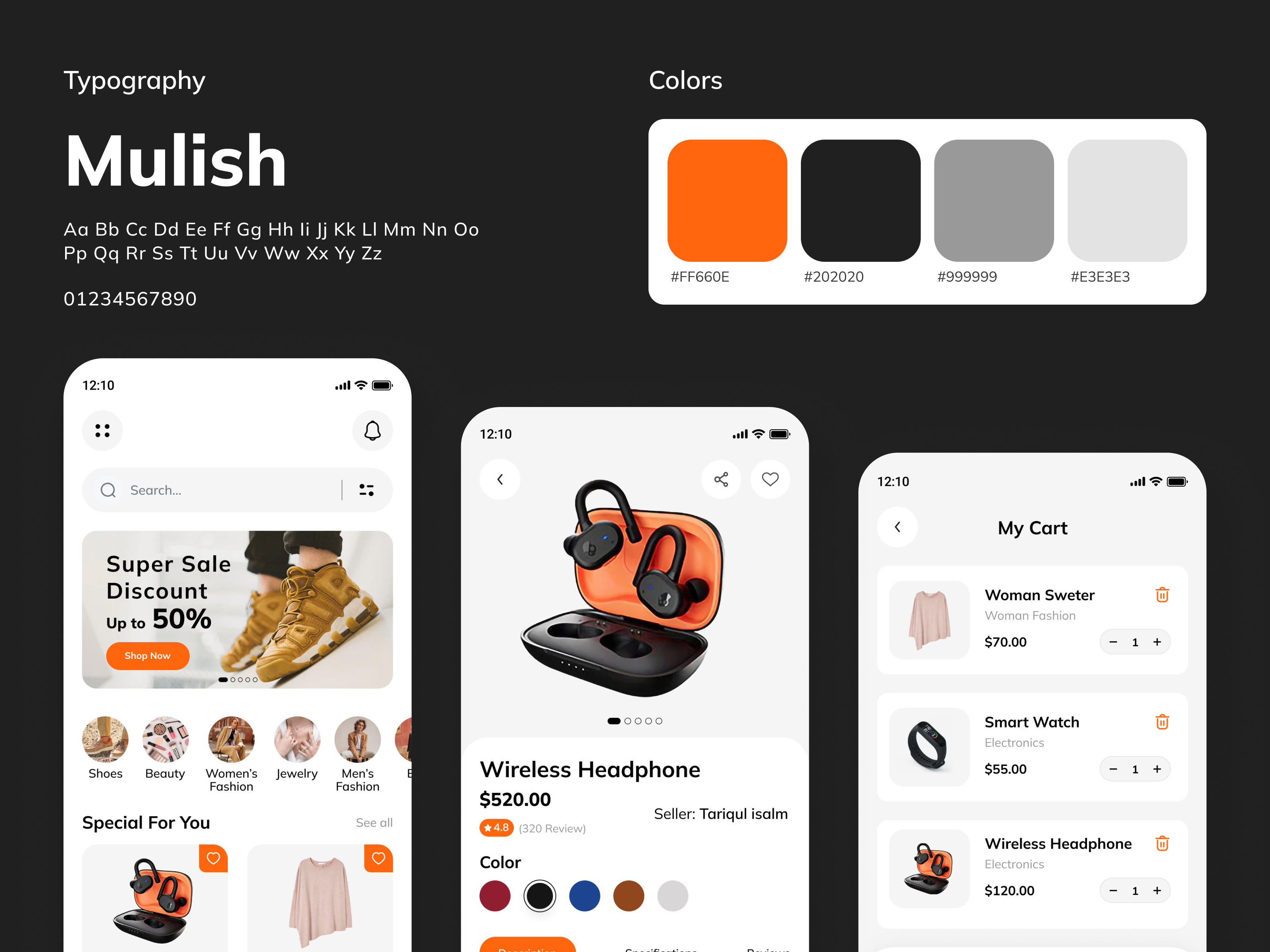 Ecommerce Mobile App - UI UX Design by Tariqul islam on Dribbble