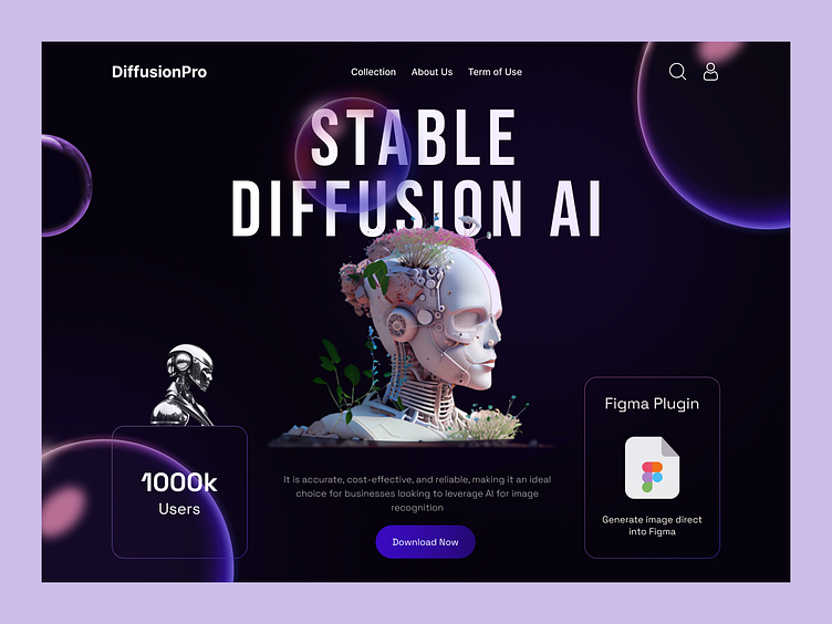 AI Image Generator Landing Page by Yasir Arafat on Dribbble
