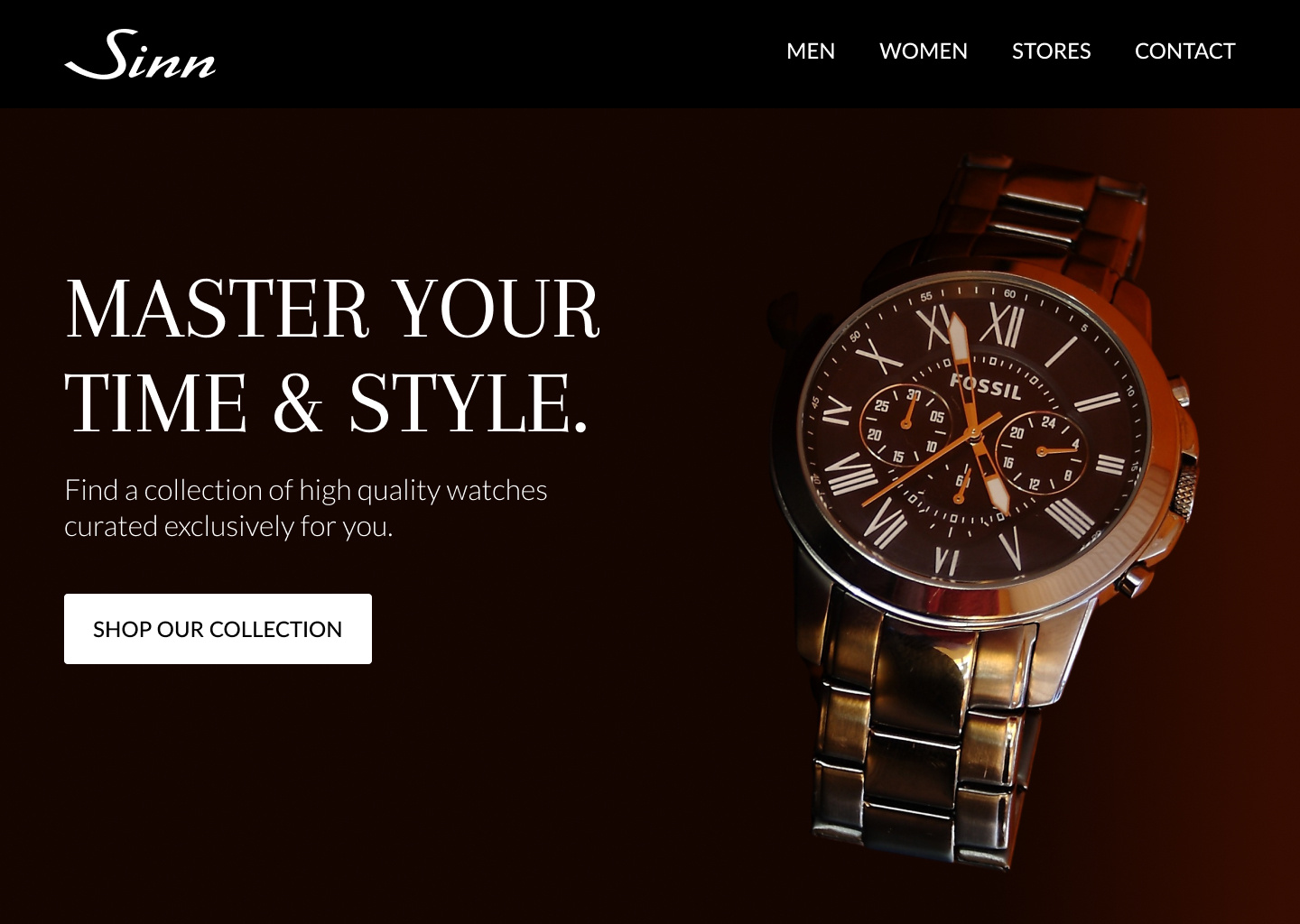 Apple-inspired watch website landing page by Mahalakshmi on Dribbble