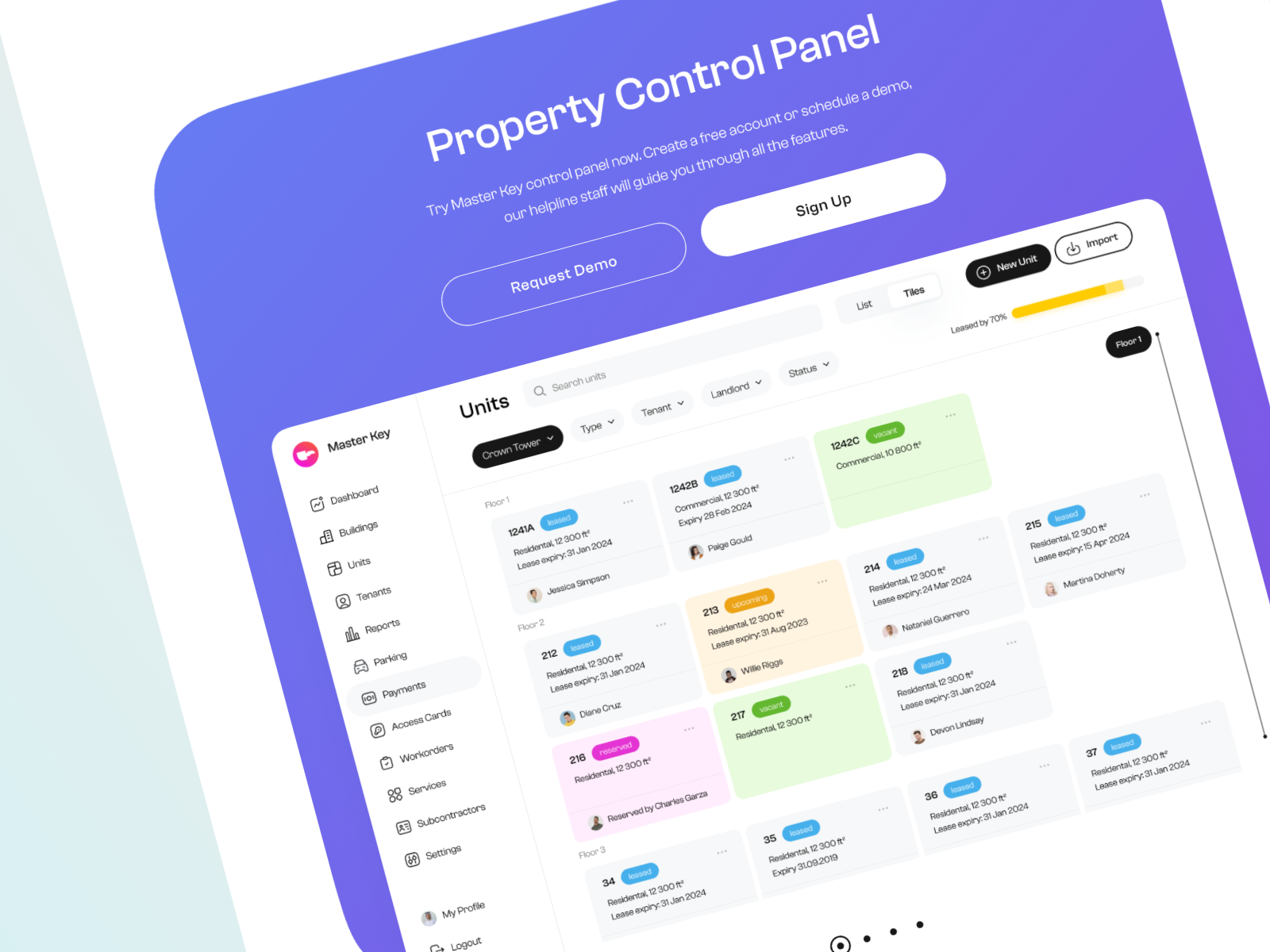 Property Management Website by Ronas IT | UI/UX Team on Dribbble