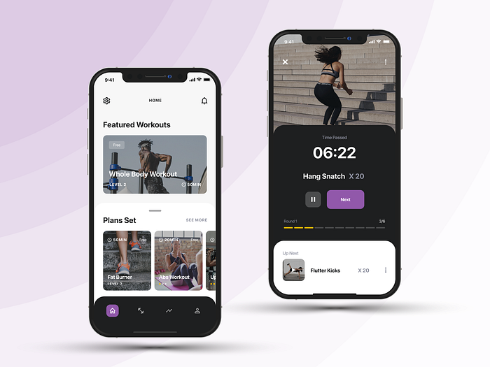 Gym Mobile App designs, themes, templates and downloadable graphic ...