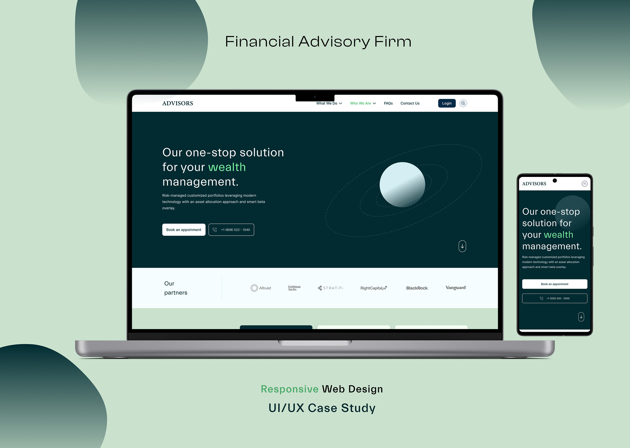 Financial Advisory Firm. UI/UX Case Study by Raja Swarnakar on Dribbble