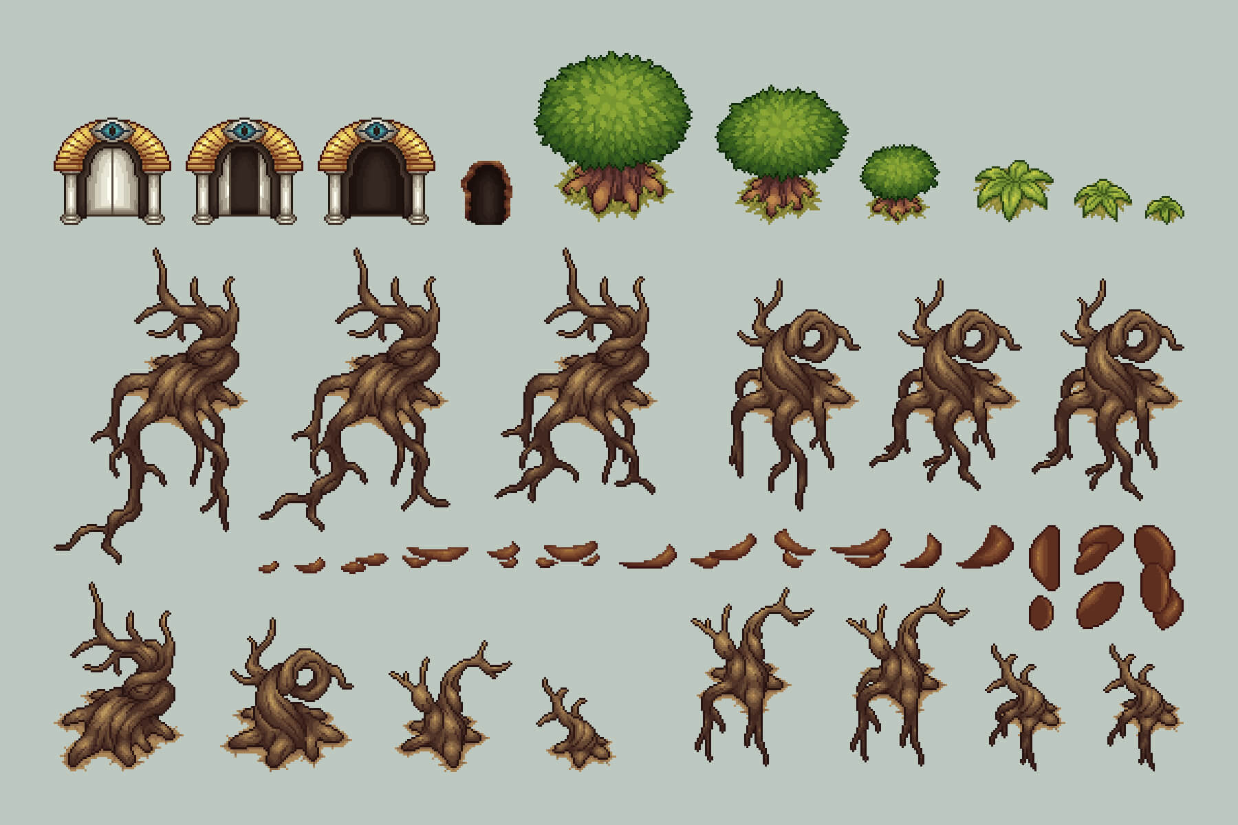 Desert Tileset Top Down Pixel Art by 2D Game Assets on Dribbble