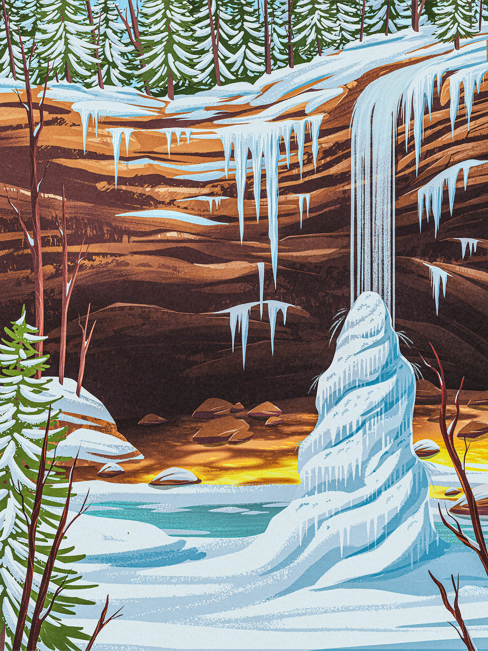 Hocking Hills by Isaac LeFever on Dribbble