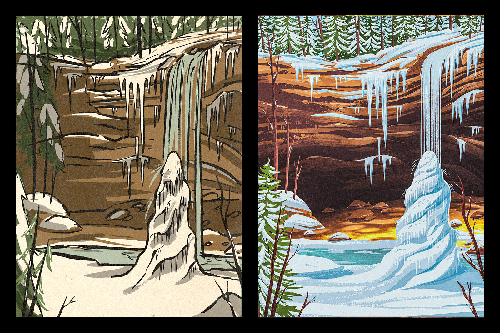 Hocking Hills by Isaac LeFever on Dribbble