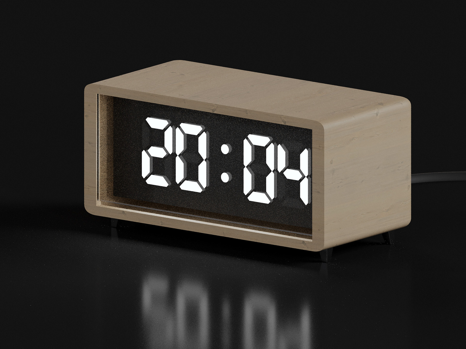 Digital clock by sadallah chahin on Dribbble