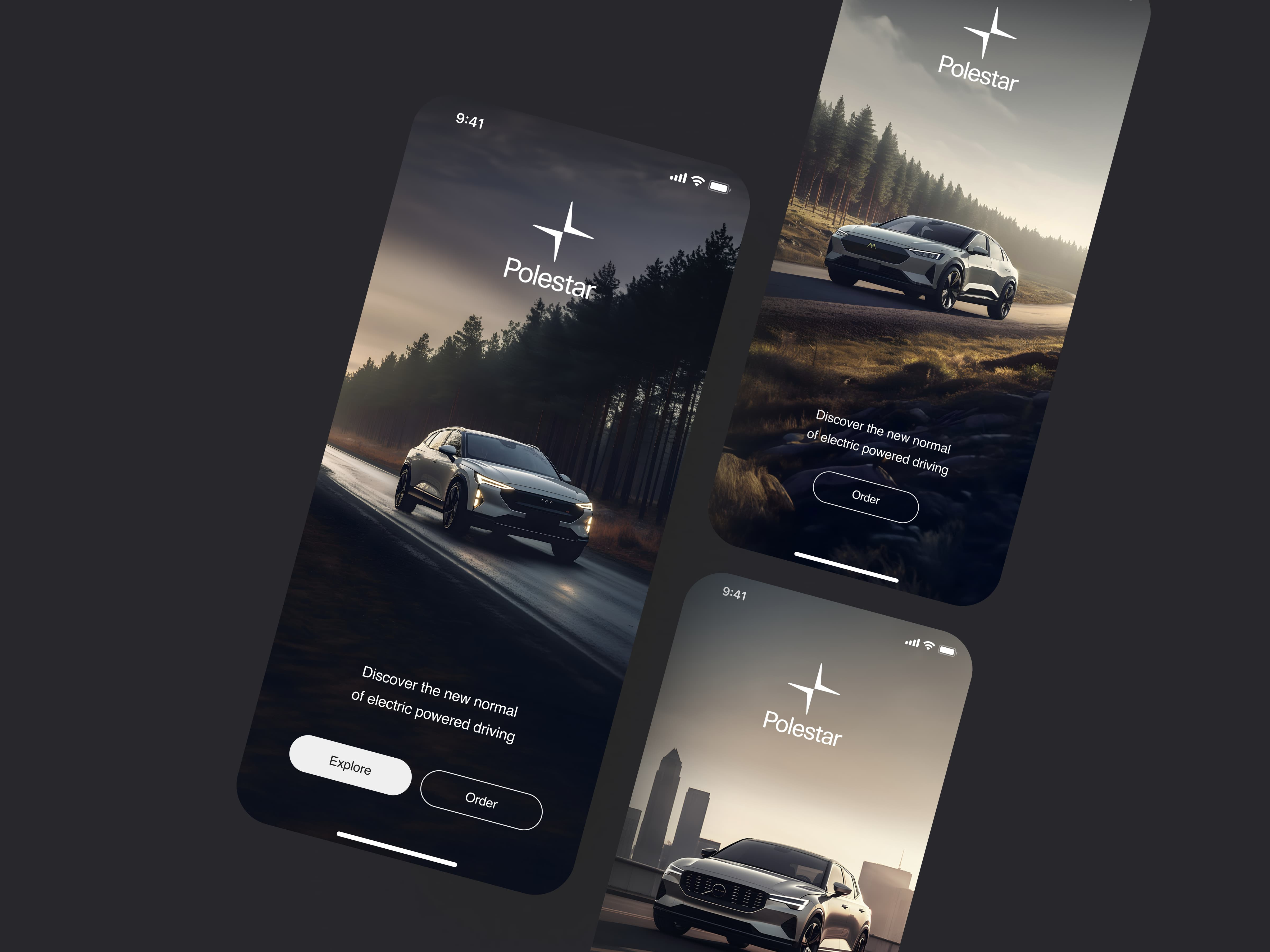 Volvo Polestar 2 - AI Art Direction & UI Design by Billy Boman on Dribbble